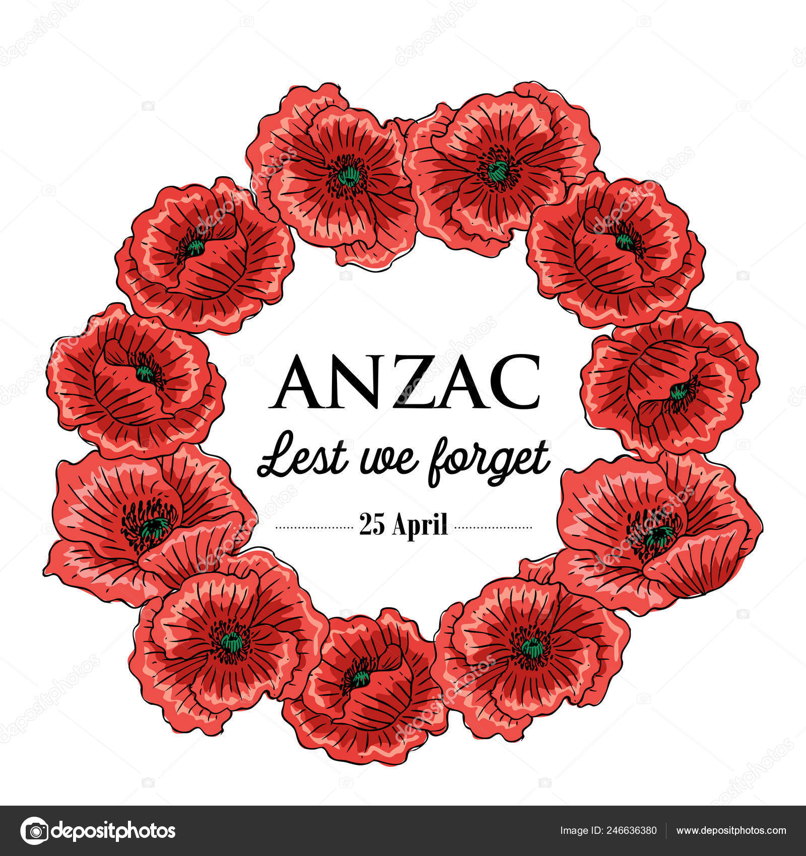 Anzac Day Banner Vector Stock Vector by ©rexandpan 246636380
