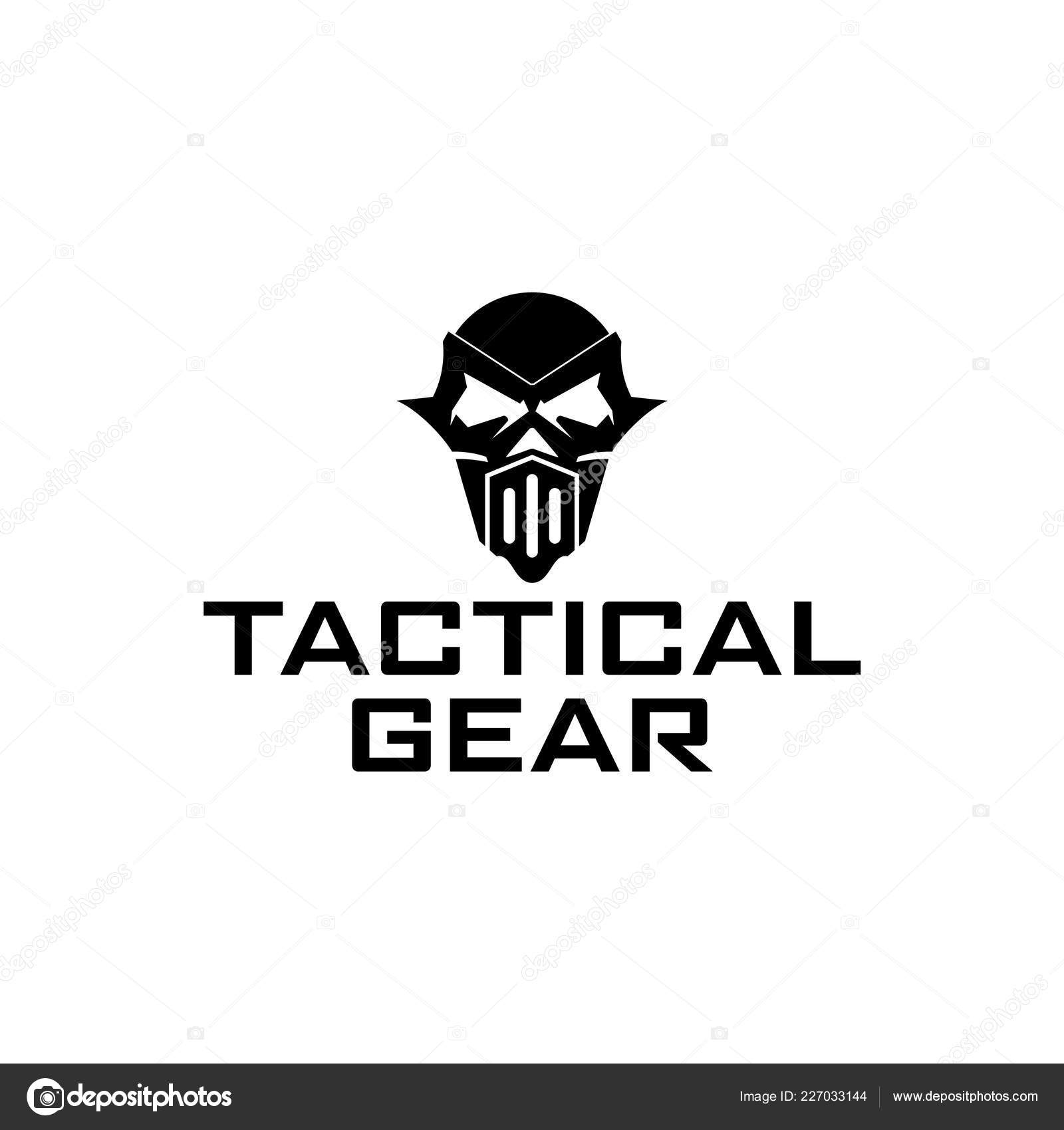 Military Mask Tactical Gear Logo Design — Stock Vector © Eko07 #227033144