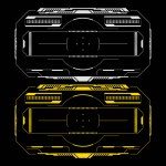 Control Panel Abstract Technology Futuristic Interface Hud Black ...