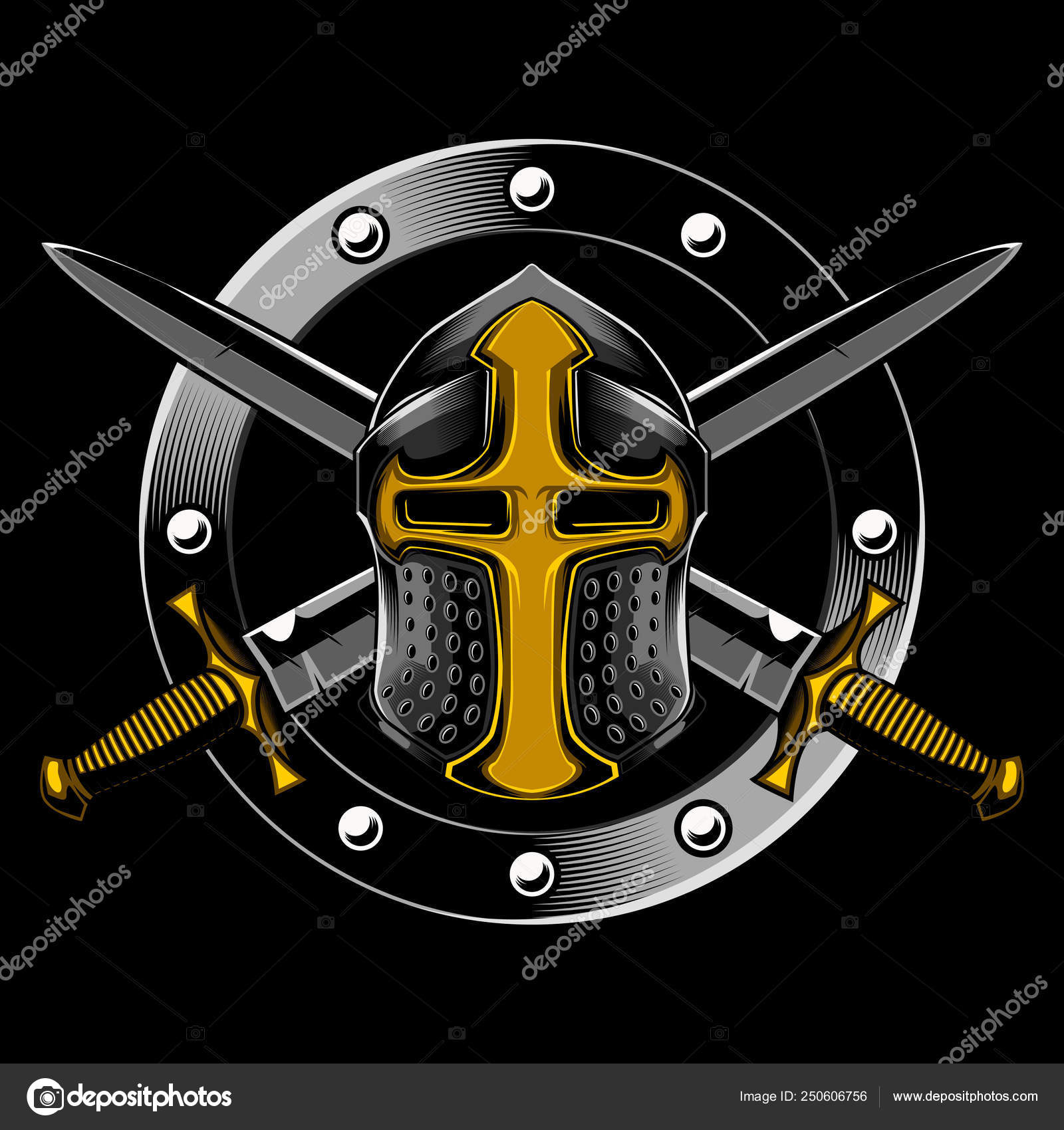 Crossed Sword Vector