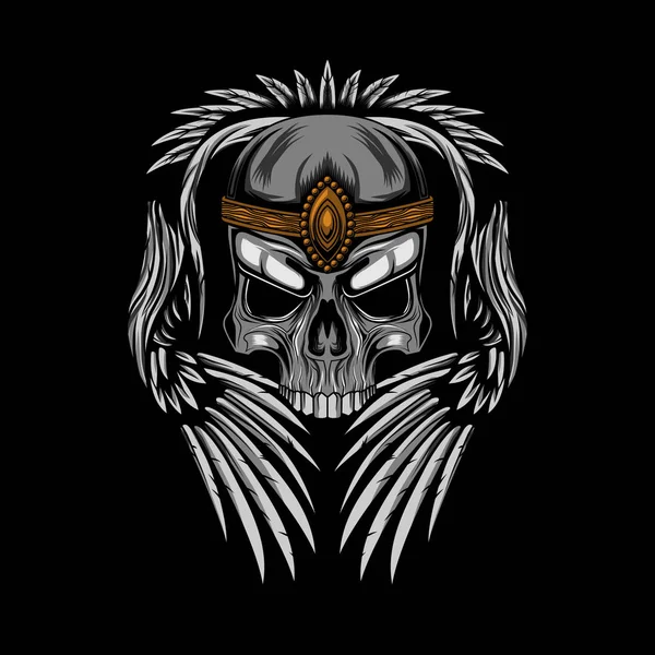 Calavera apache Imágenes Vectoriales, Gráfico Vectorial de Calavera ...