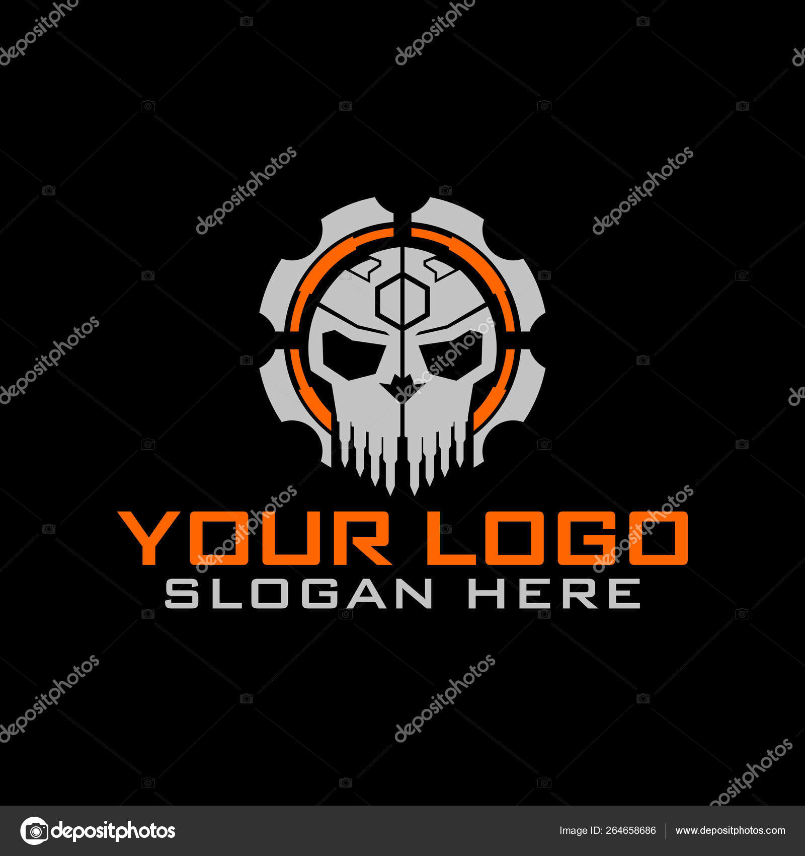 Gear Skull Logo Skull Gear Logo