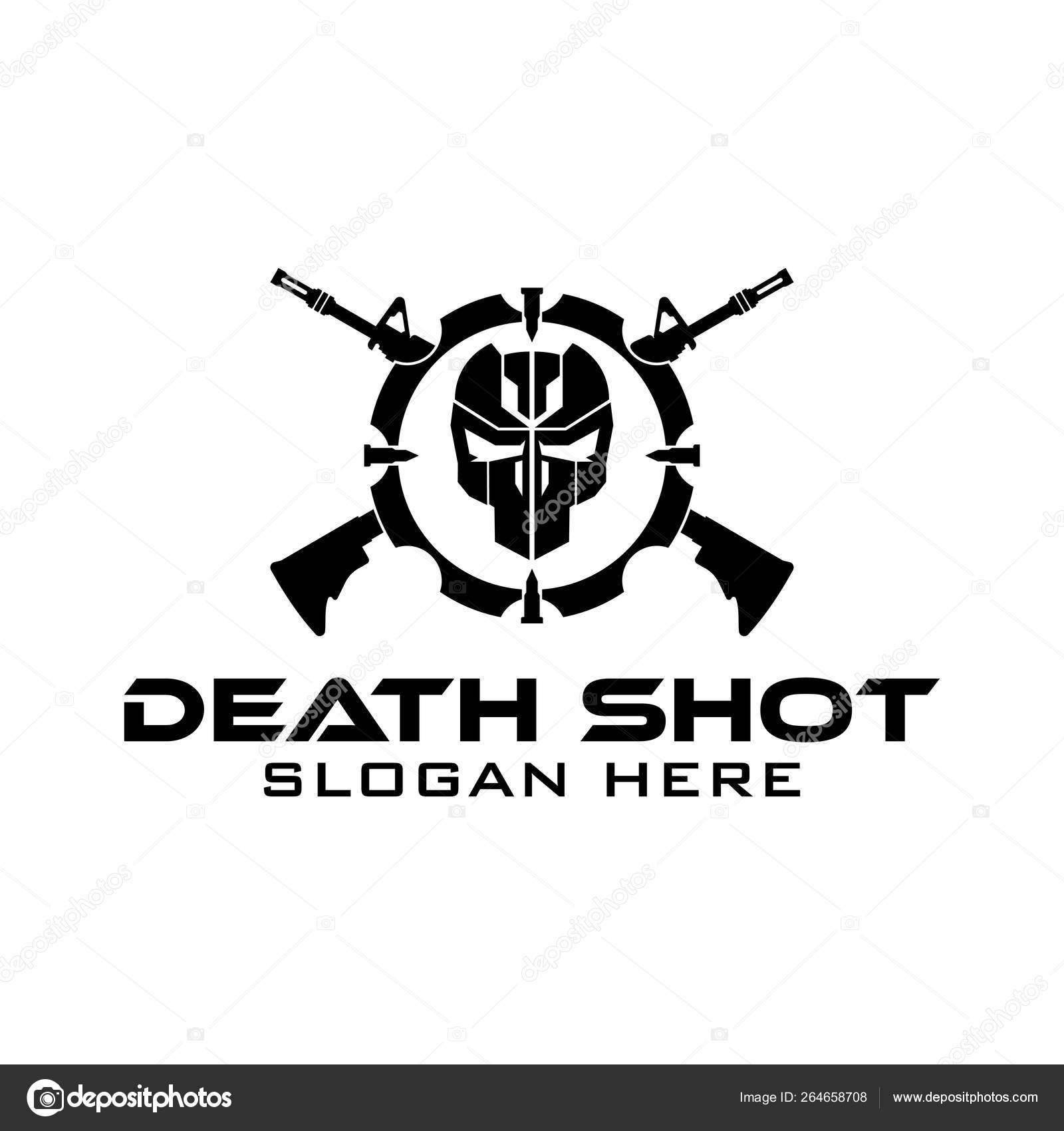 Tactical Target Death Shoot Skull Rifle Military Gear Design Armory ...
