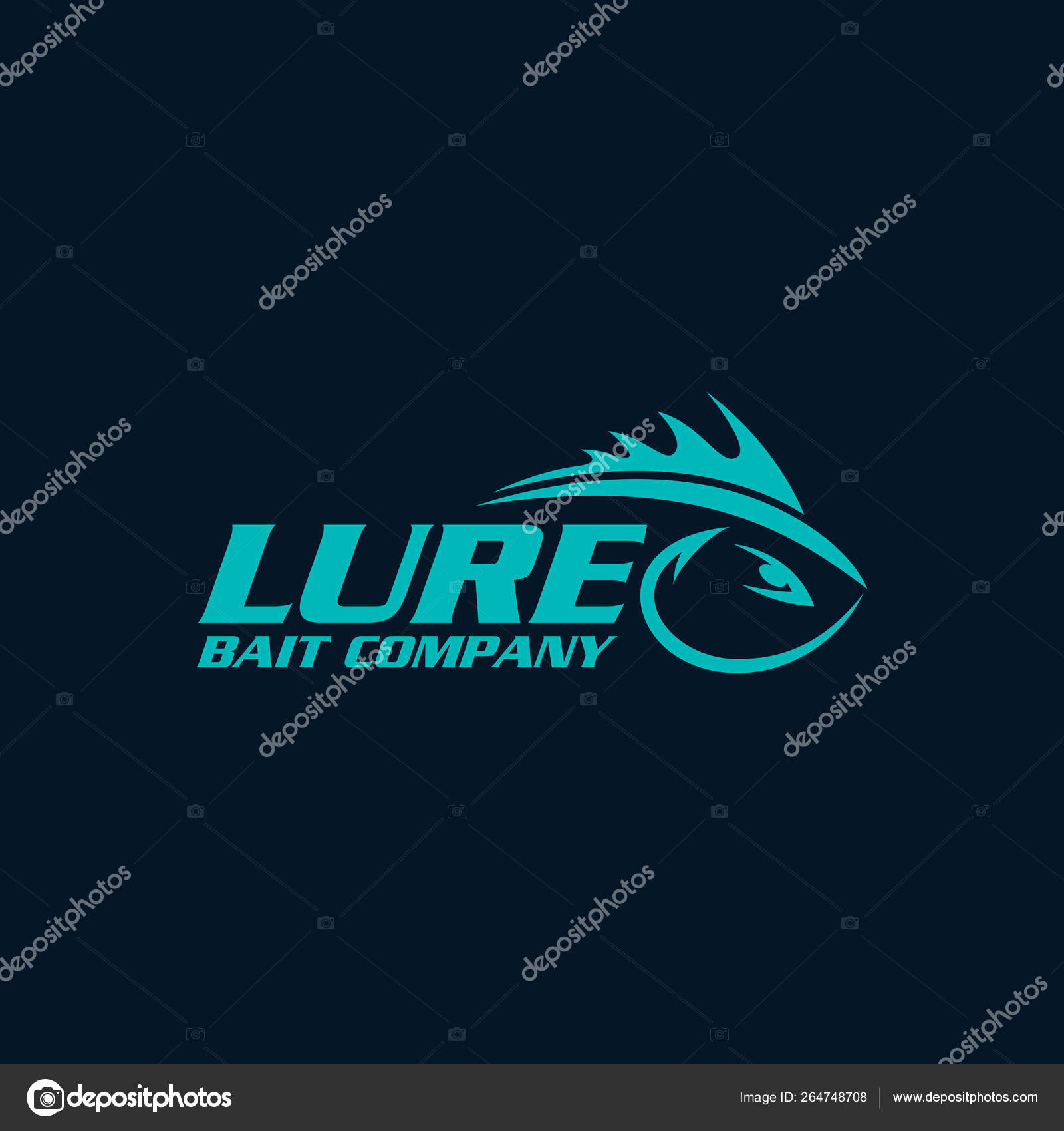 Fish Bait Logo Bait And Tackle Logo Etsy