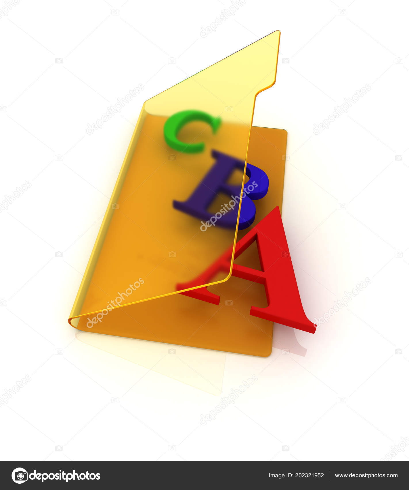 Computer folder with ABC files — Stock Photo © sirgunchik #202321952