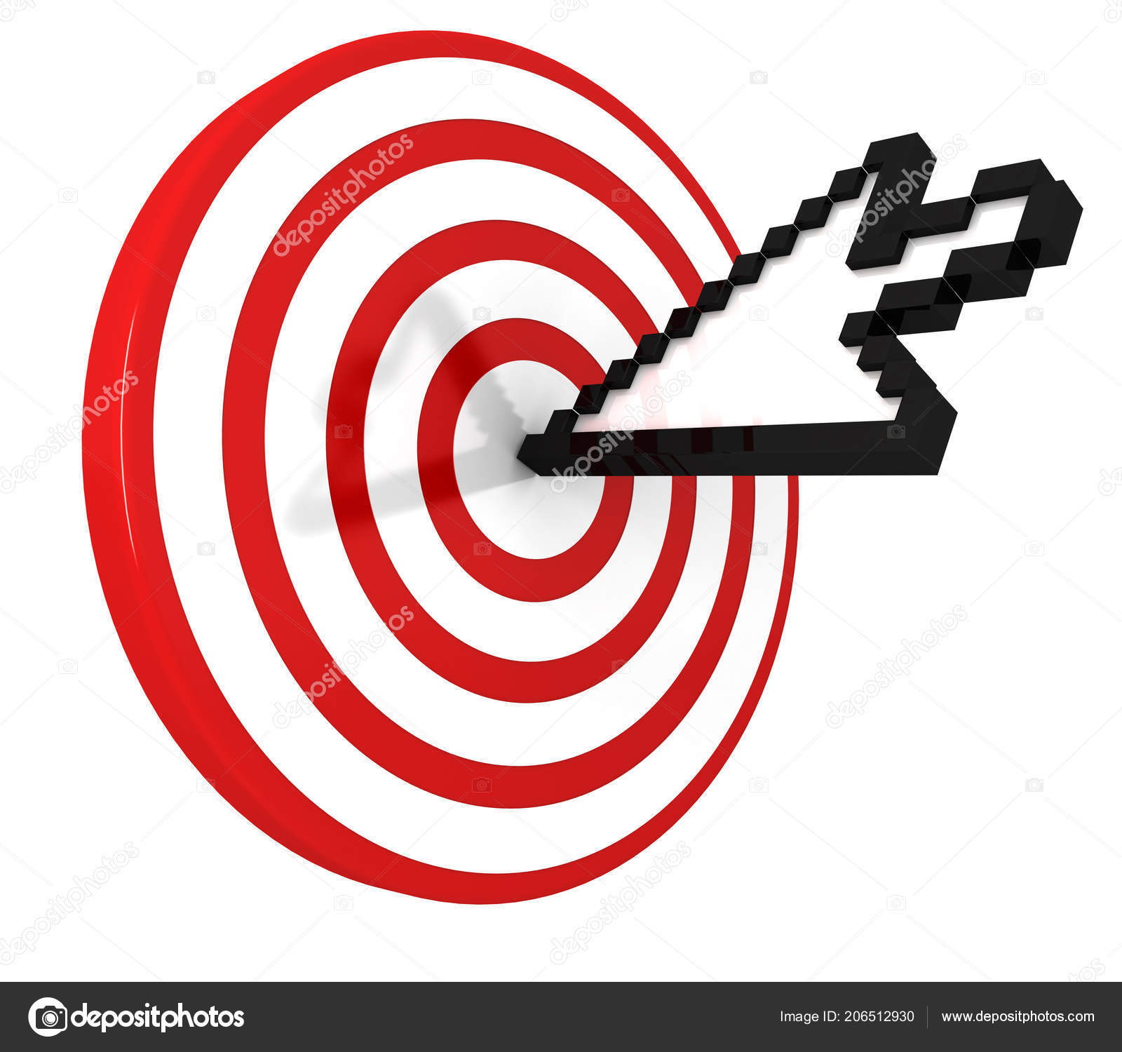 Mouse cursor on target — Stock Photo © sirgunchik #206512930