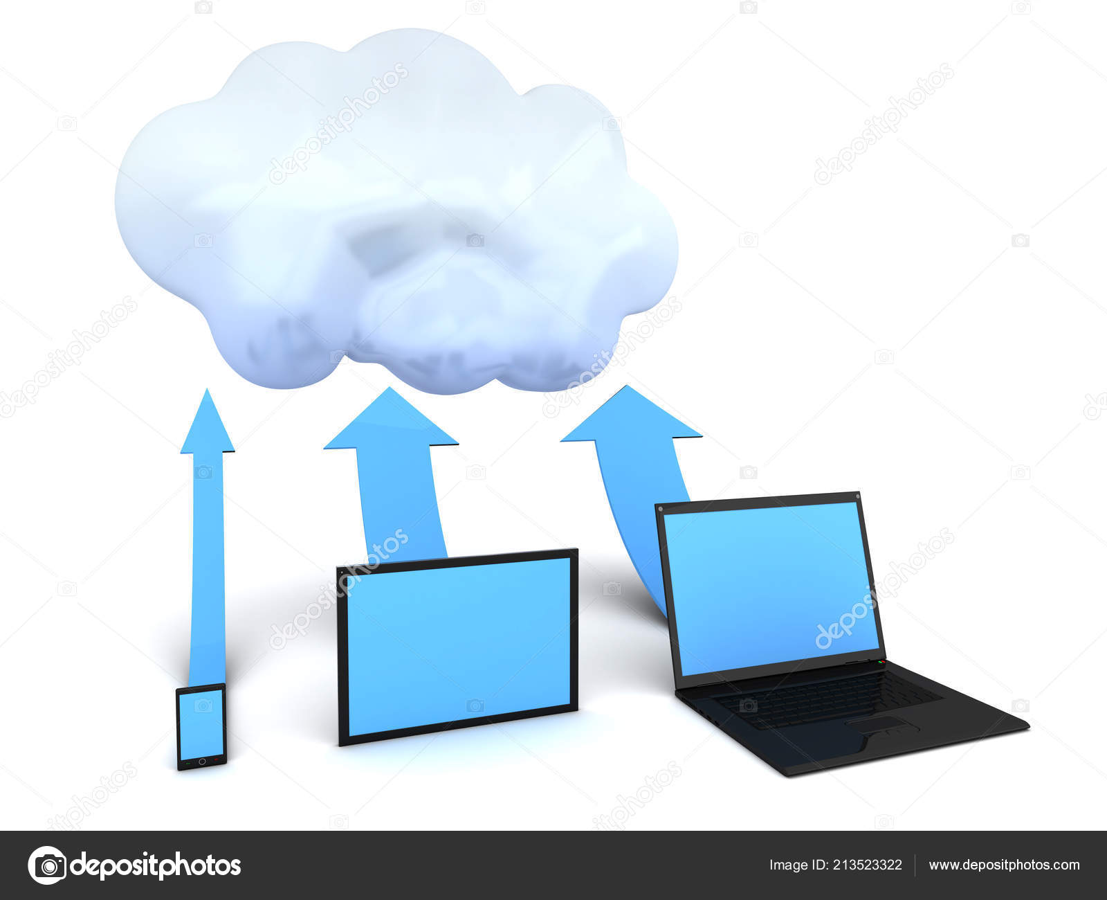 Cloud computing devices — Stock Photo © sirgunchik #213523322