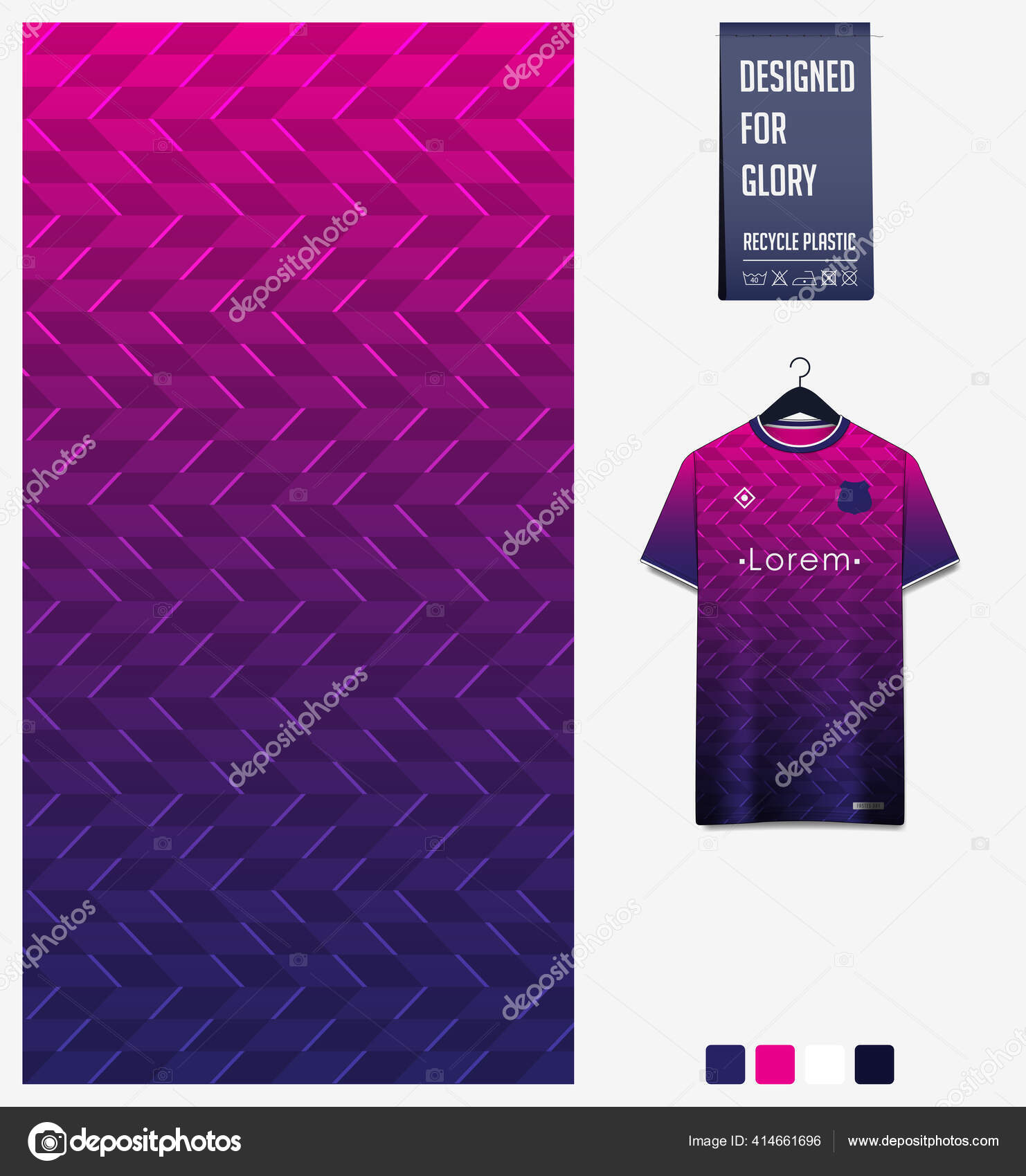Fabric Pattern Design Geometry Pattern Violet Background Soccer Jersey ...