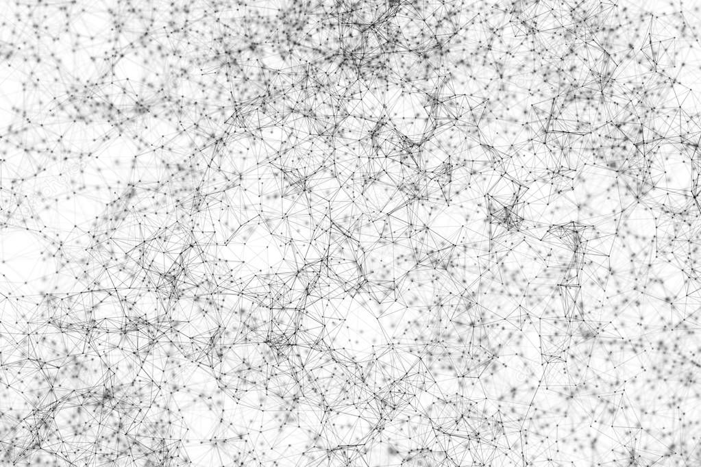 Líneas triangulares de datos digitales y conexión de red para el ...