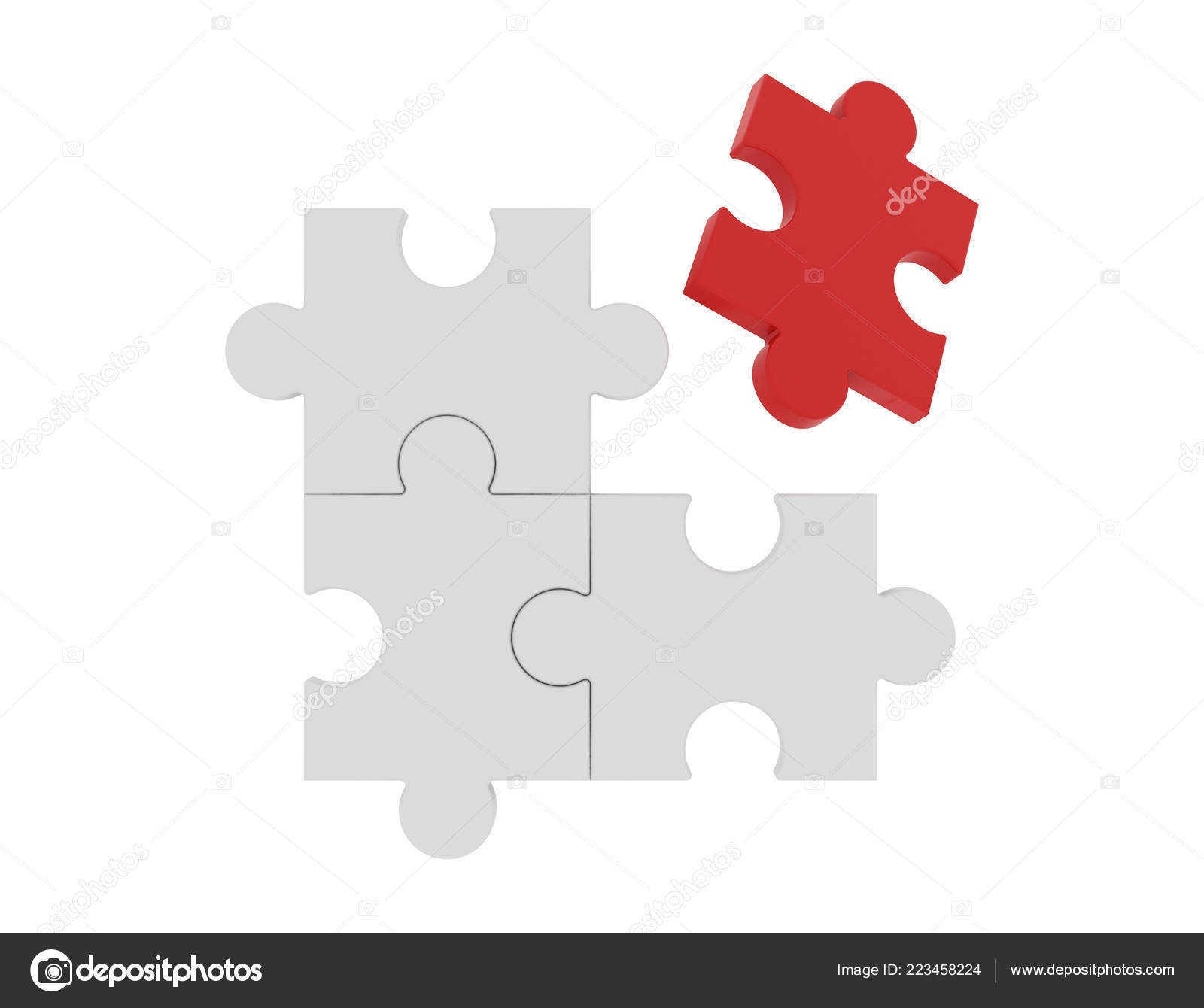 Red Jigsaw Puzzle White Puzzles Different Concept Pattern Texture White ...