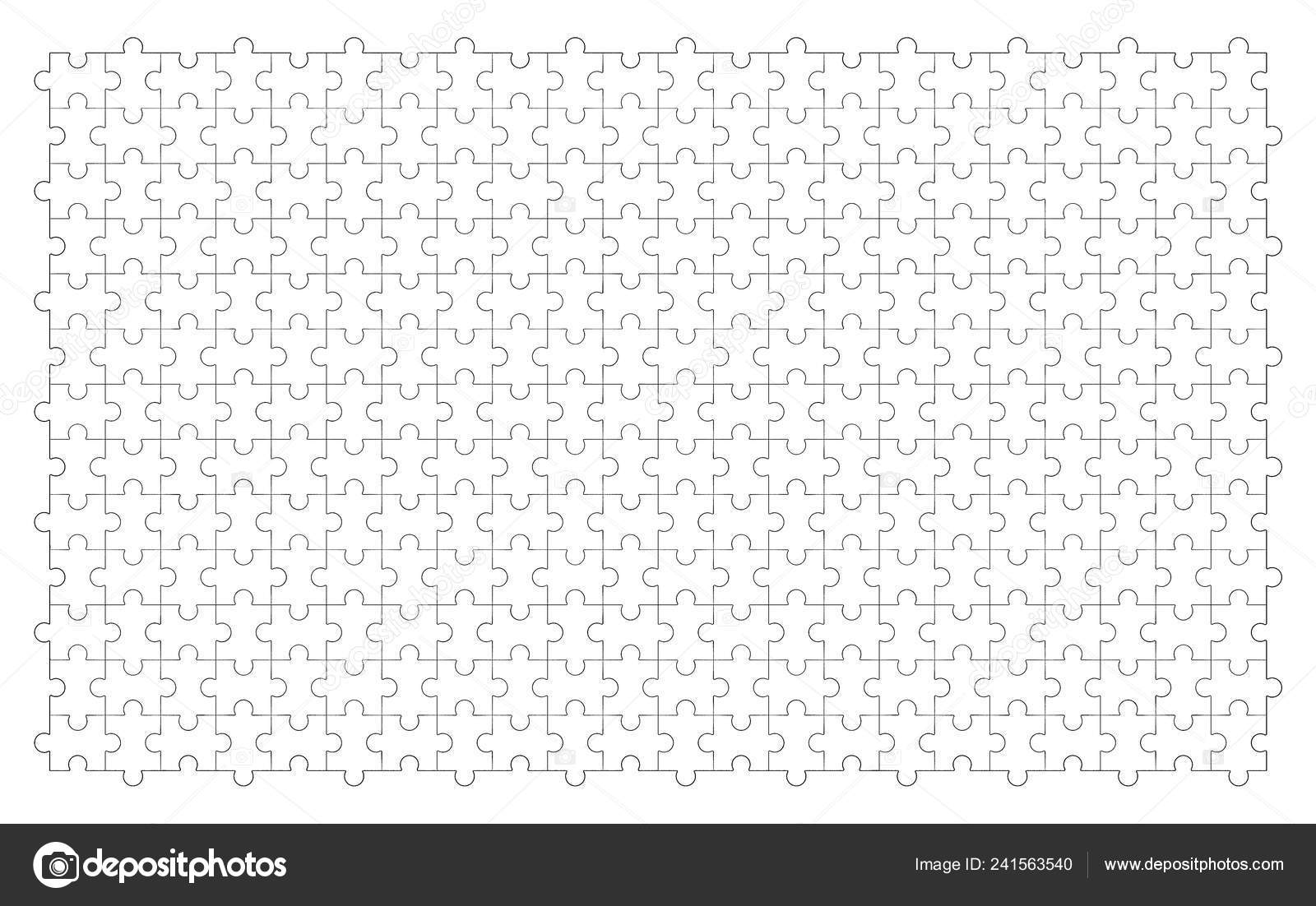 Jigsaw Puzzle Template Outline Pattern Texture Strategy Solution ...