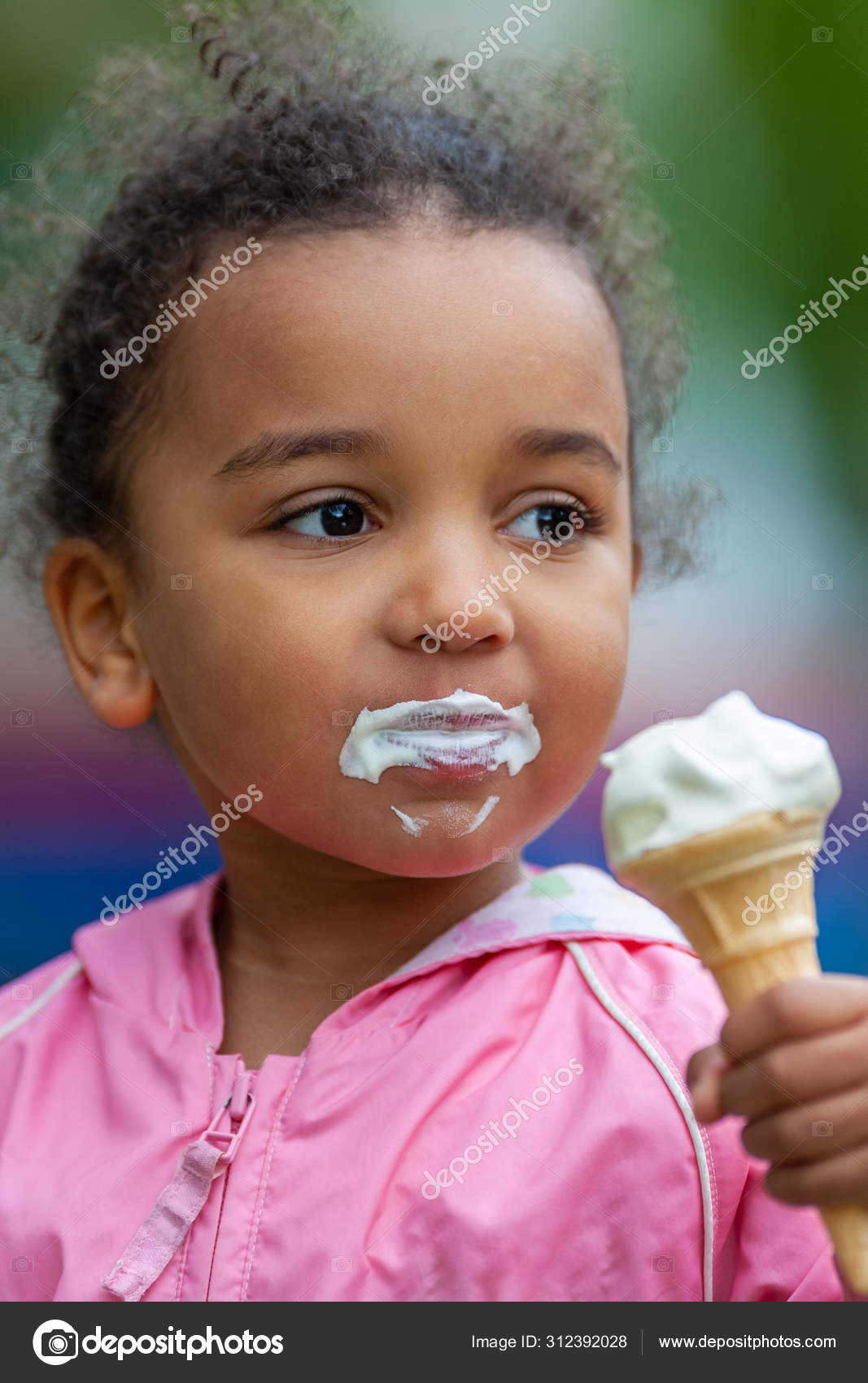 Eating Ice Cream Messy