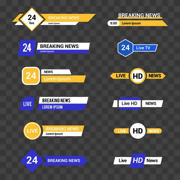 600 News title bar Vector Images | Depositphotos