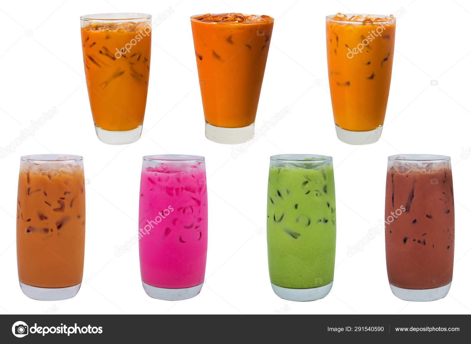 Collection Long Tall Rock Glass Iced Sweet Fresh Beverage Drink Stock ...