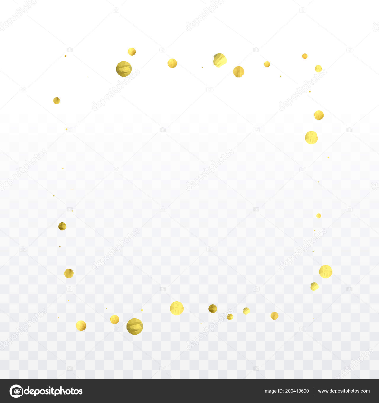 Round gold confetti. Stock Vector by ©ExoticVector 200419690