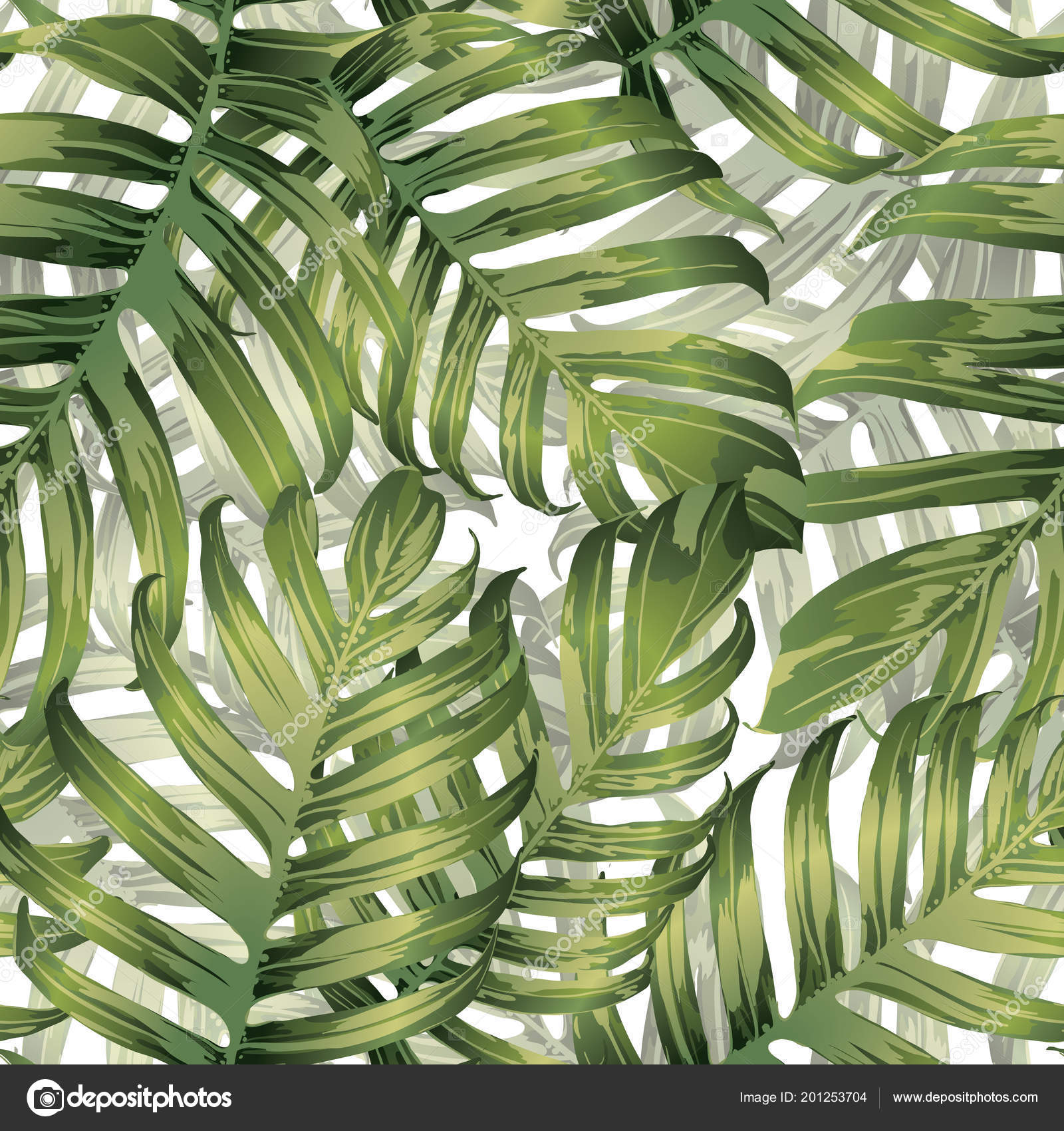 Palm Monstera Seamless Pattern Stock Vector Image By ©exoticvector