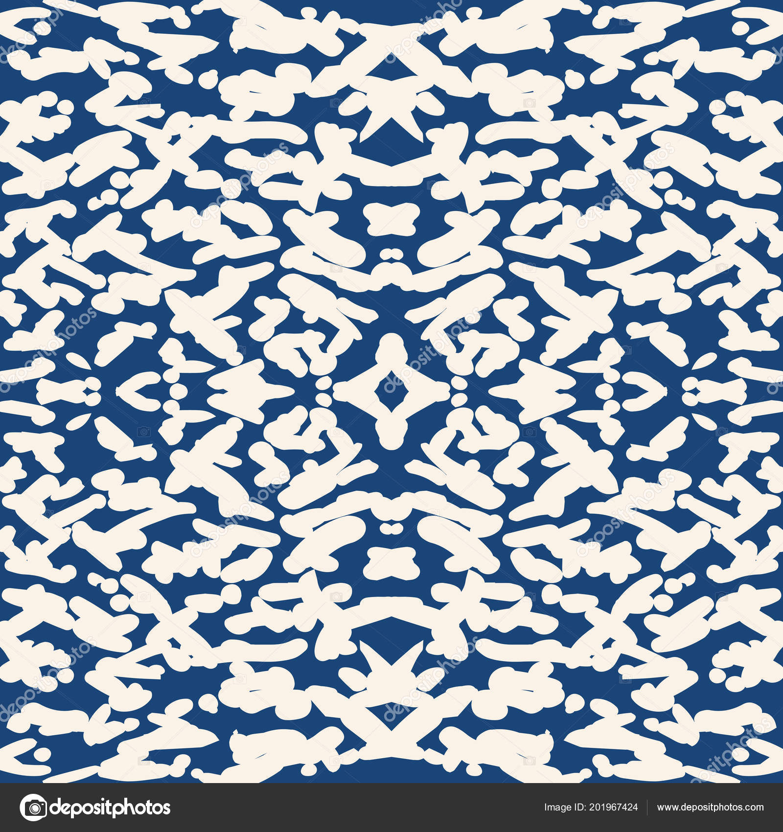 Vector shibori seamless print. Stock Vector by ©ExoticVector 201967424