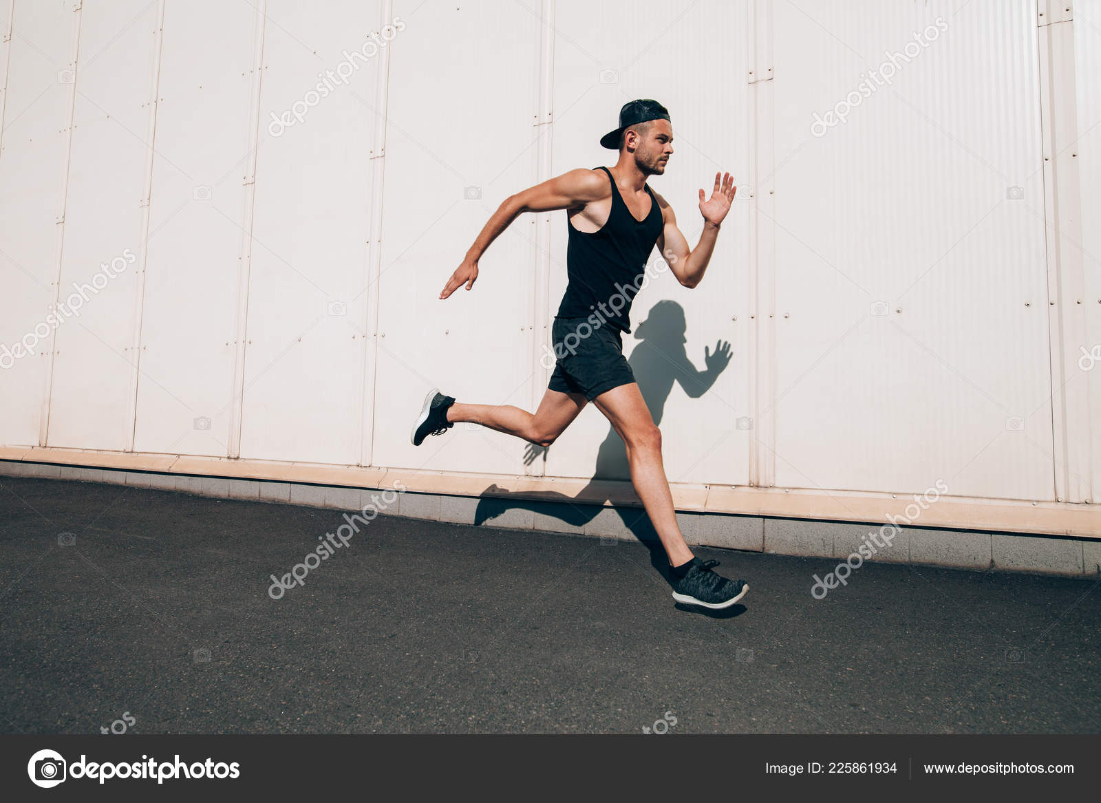 Man Running Fast