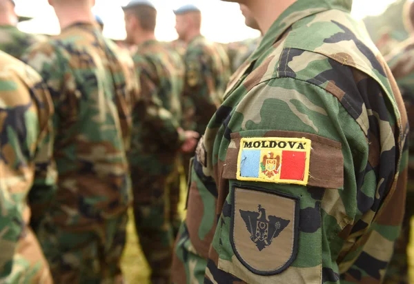 Moldova Army Uniform Patch Flag Moldova Troops Stock Photo by ©Bumble ...