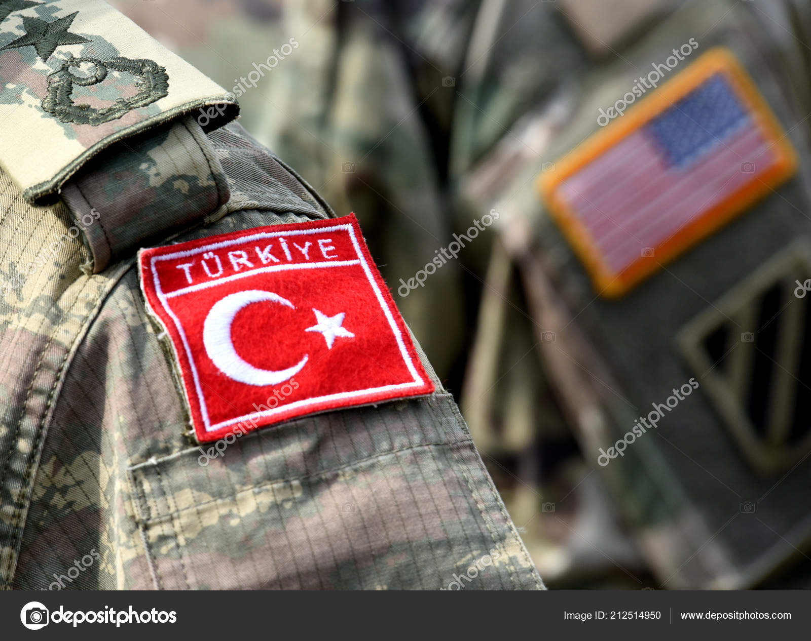 Turkish Flag Flag Army Uniform Turkish Troops Stock Photo by ©Bumble ...