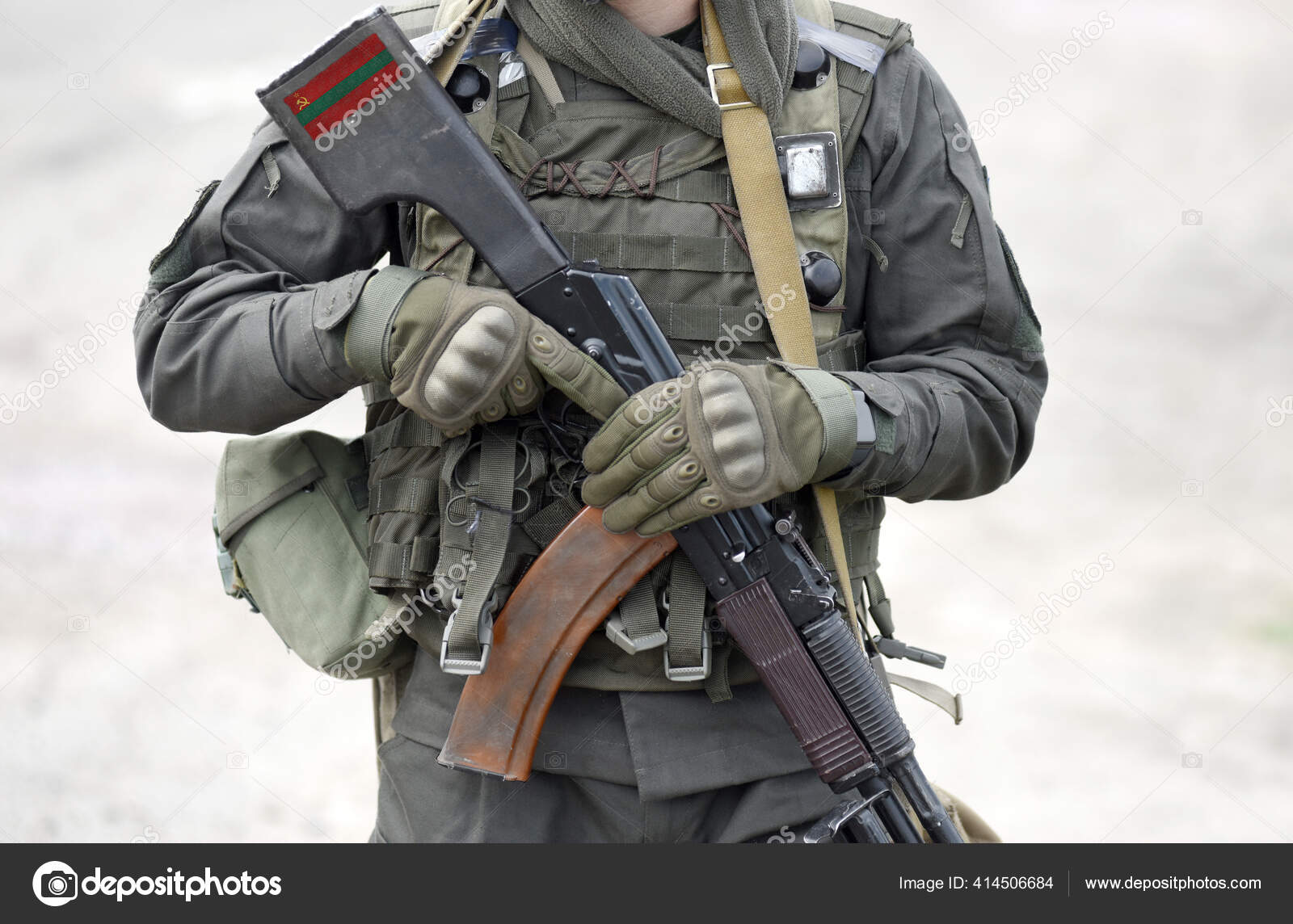 Flag Transnistria Kalashnikov Rifle Butt Military Army Armed Forces ...