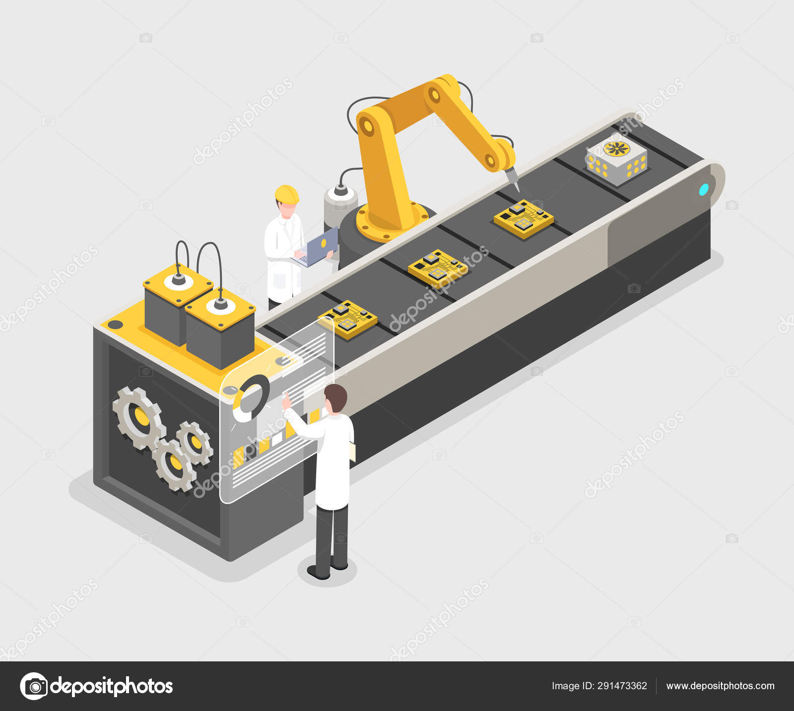 Assembly Line Worker Clipart