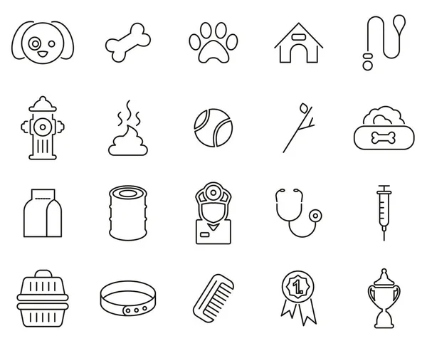 Pet Vet Line Icons Set Stock Vector Image by ©Anna_leni #189929690