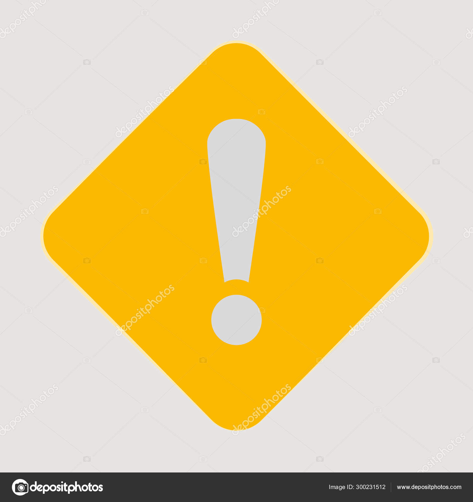 Icone De Perigo Na Estrada