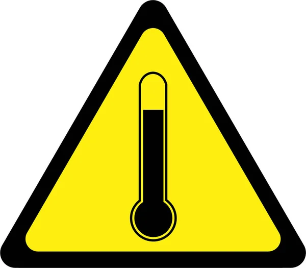 Safety signs warning triangle sign BGV high temperature thermometer ...