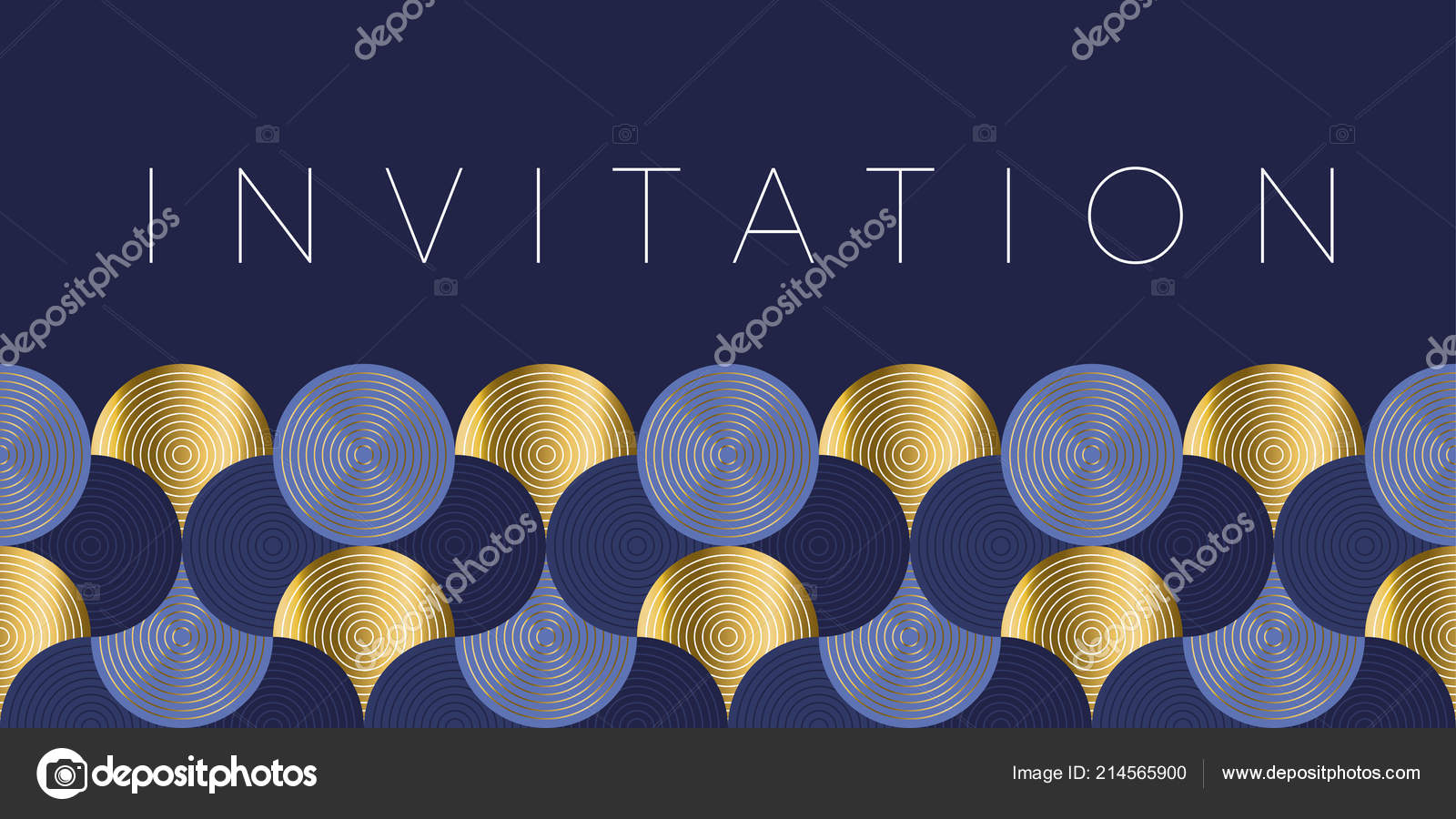 Geometric luxury water waves header pattern Stock Vector by ©Galyna ...