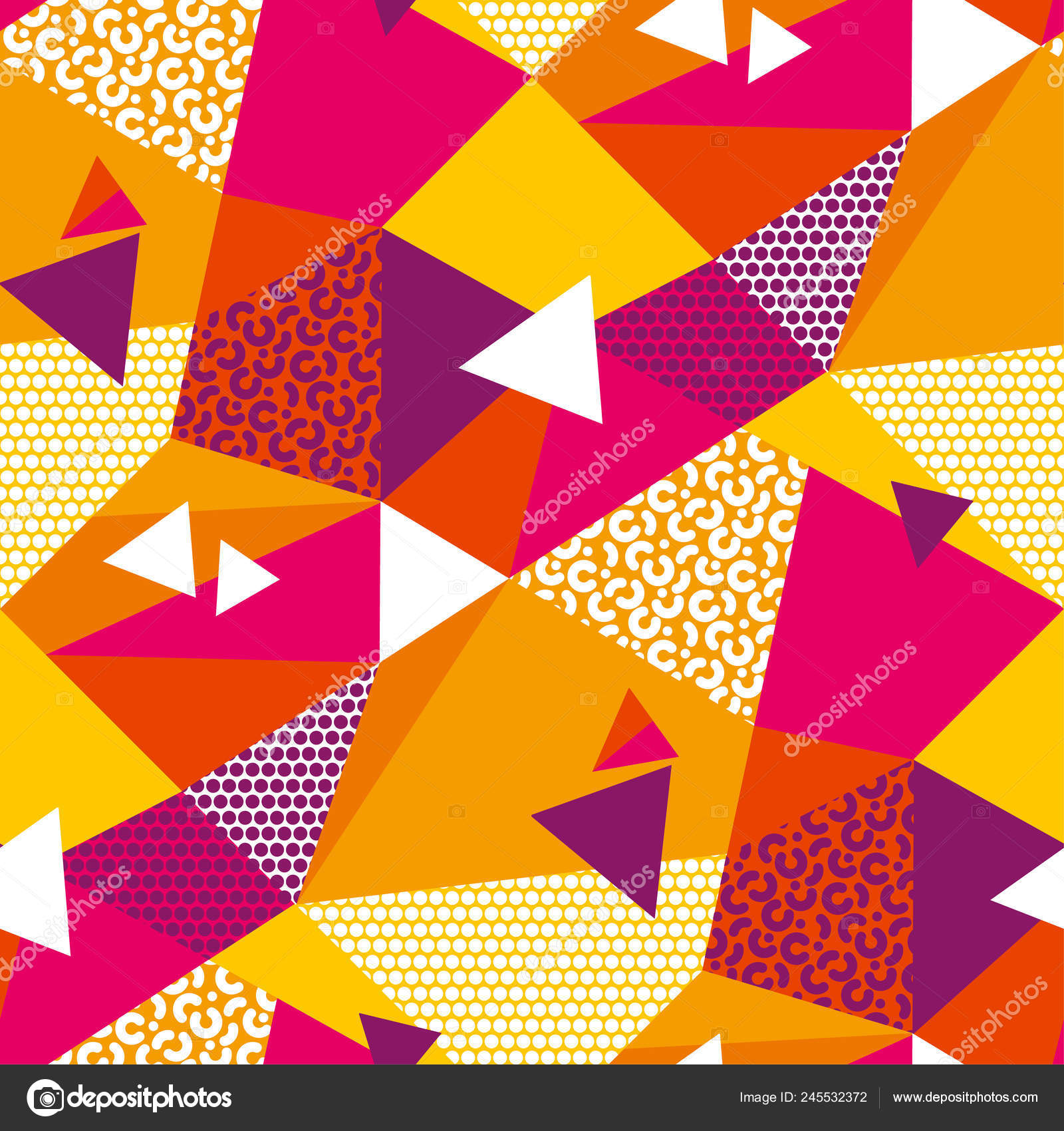 Abstract Design Drawing With Color