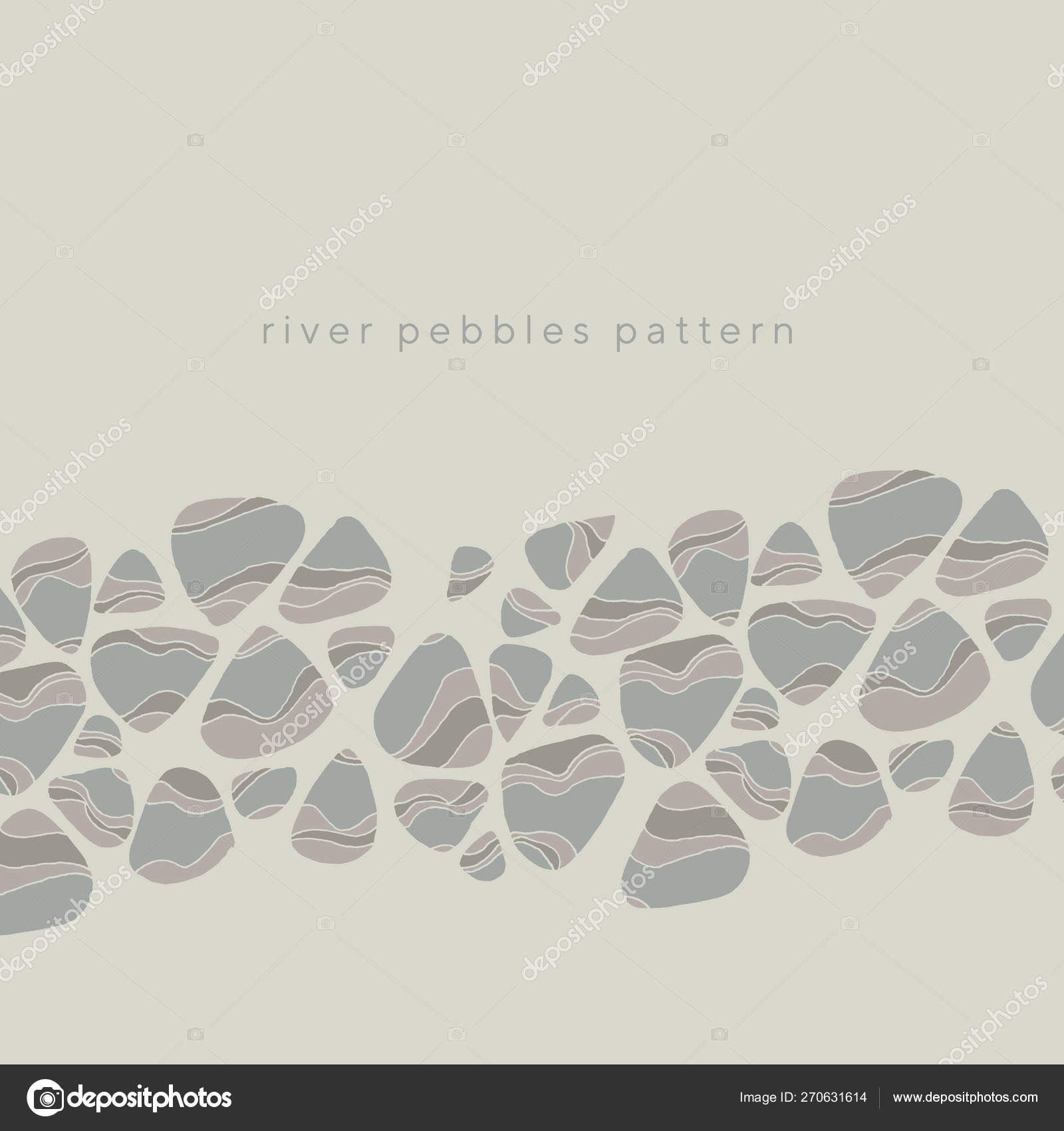 River pebbles hand drawn vector illustration Stock Vector by ©Galyna ...