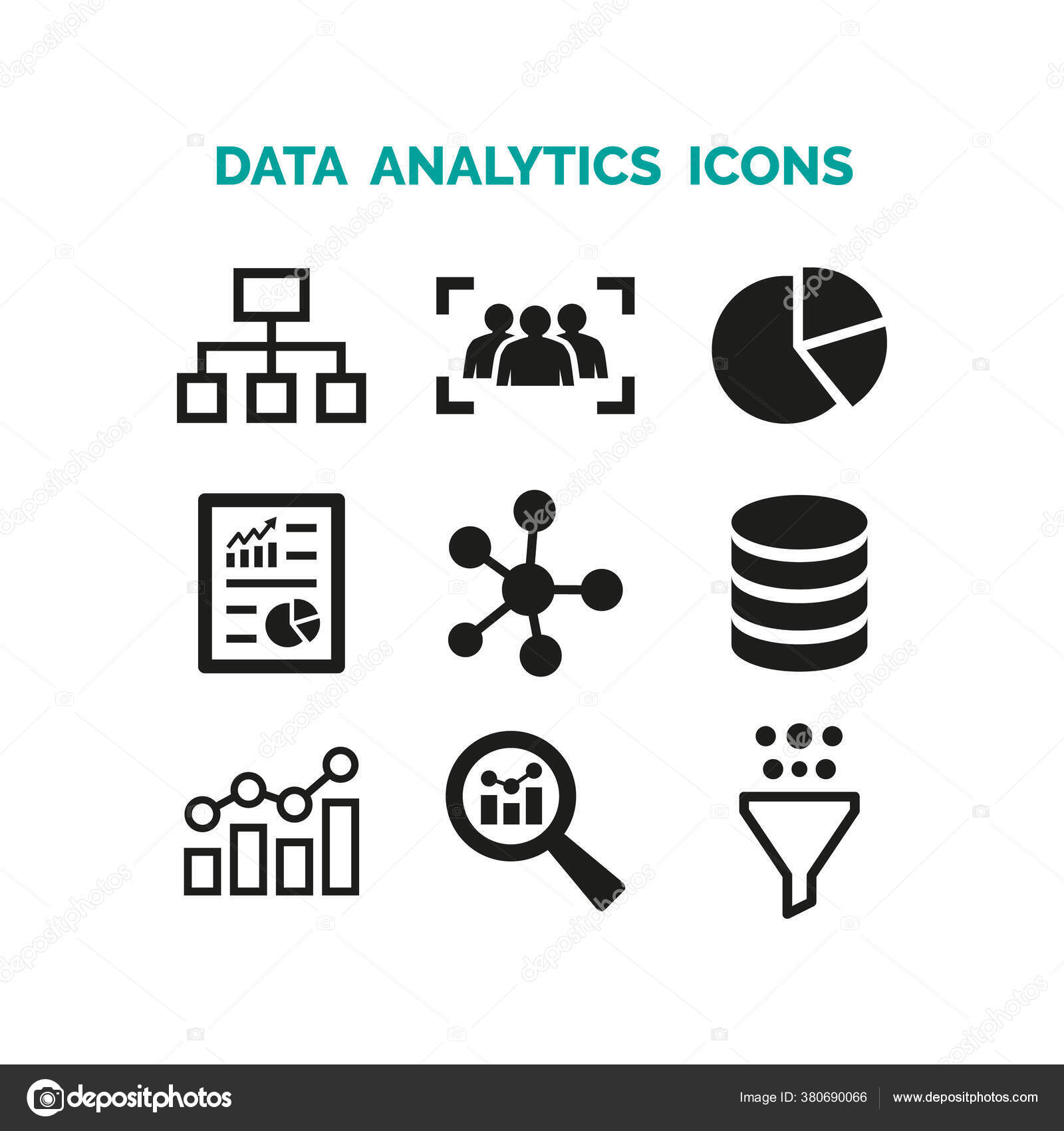 Analytics Icon Black