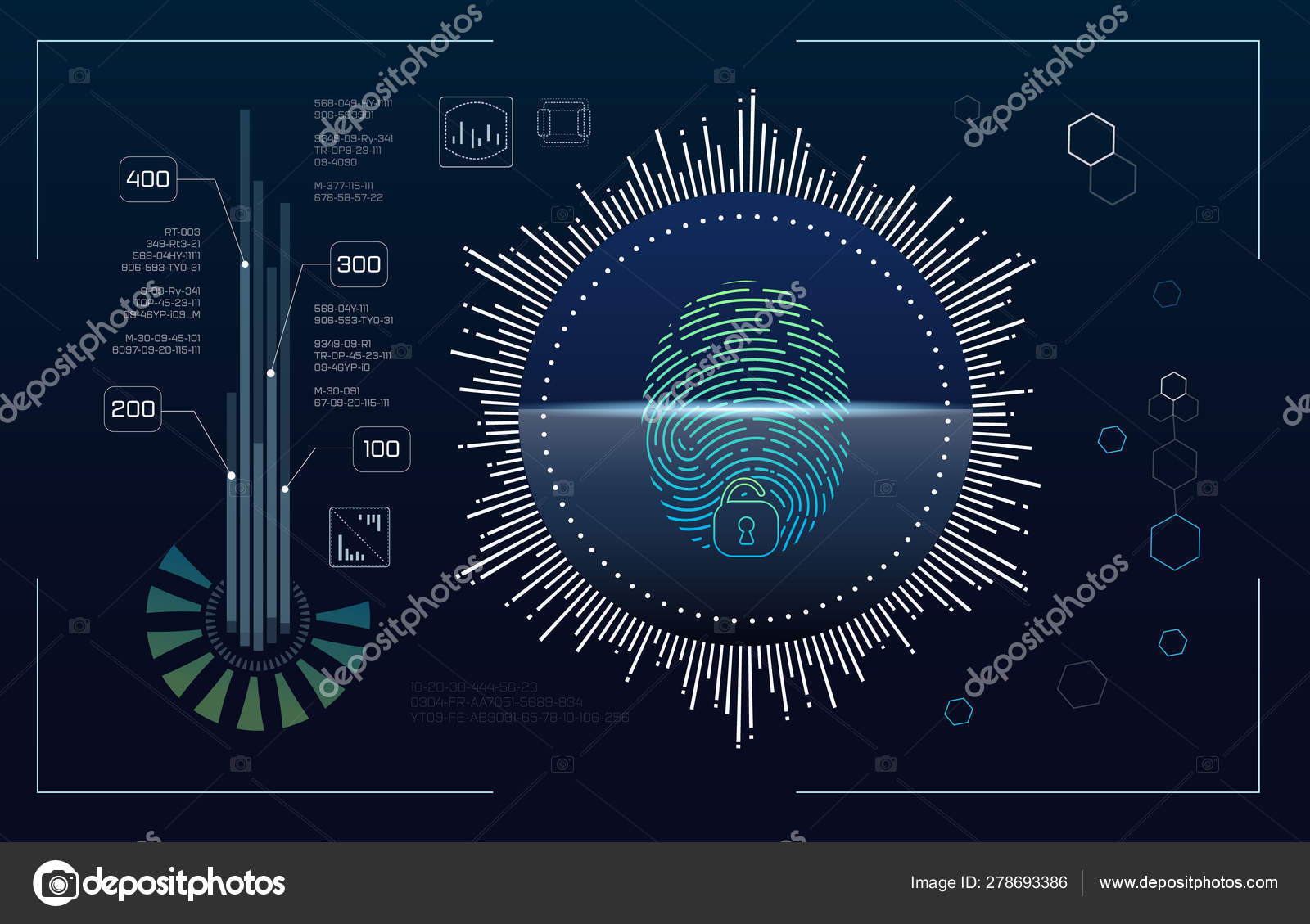 Technology futuristic modern user interface circle shapes. HUD elements ...