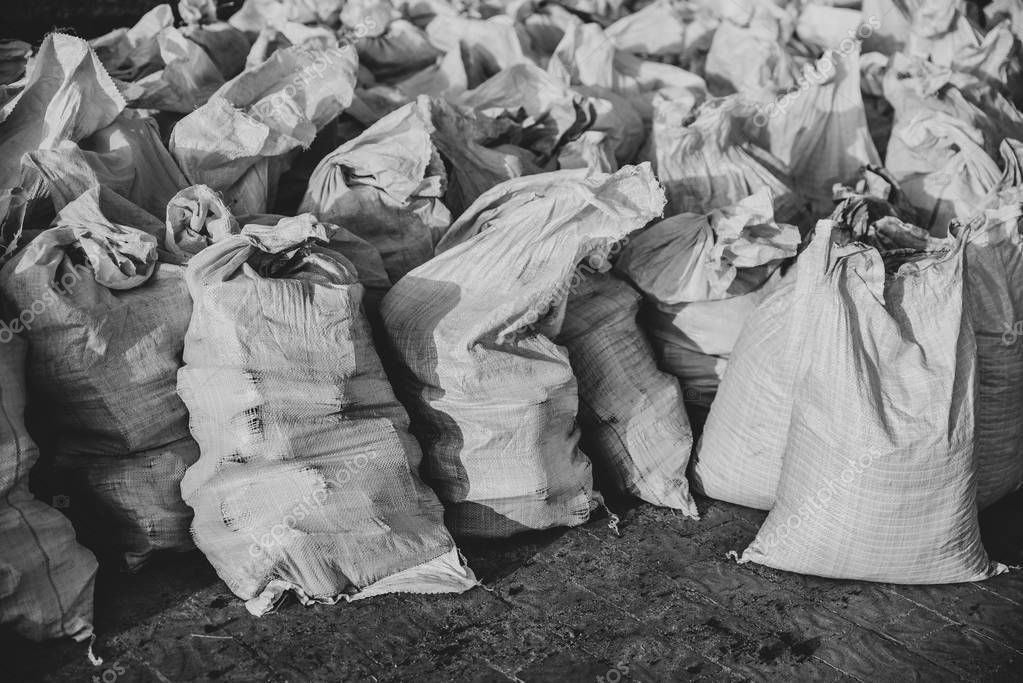 Grupo de bolsas de pl stico rellenas tejidas, bolsas de polipropileno 2024