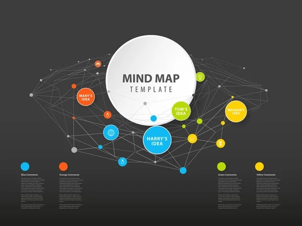 Mind map template Vector Art Stock Images | Depositphotos