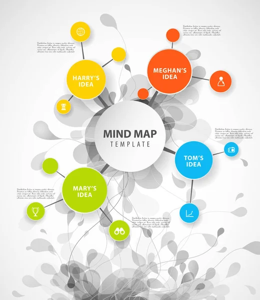 Mind map template Vector Art Stock Images | Depositphotos