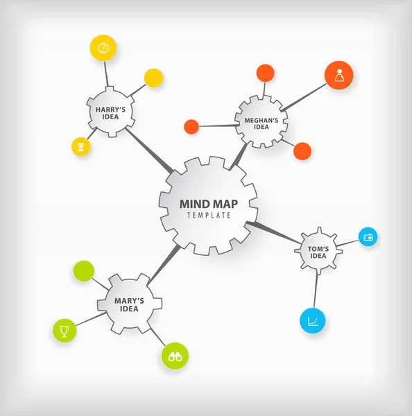 Mind map template Vector Art Stock Images | Depositphotos