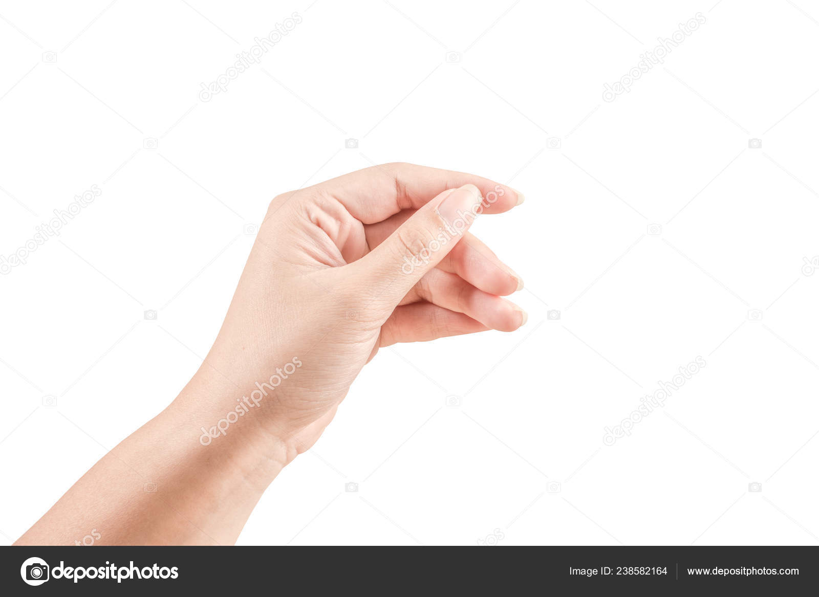 Close Hand Arm White Background Can Use Isolated Show Your — Stock ...