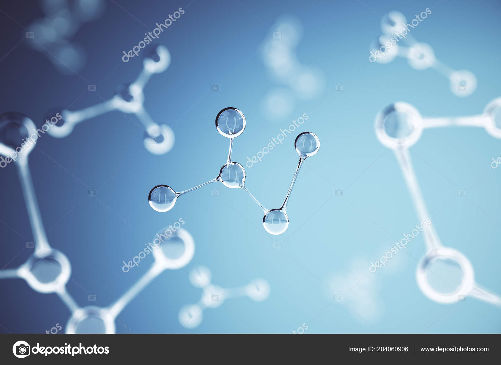 Abstract Background Molecules Water Rendering — Stock Photo © peshkova ...