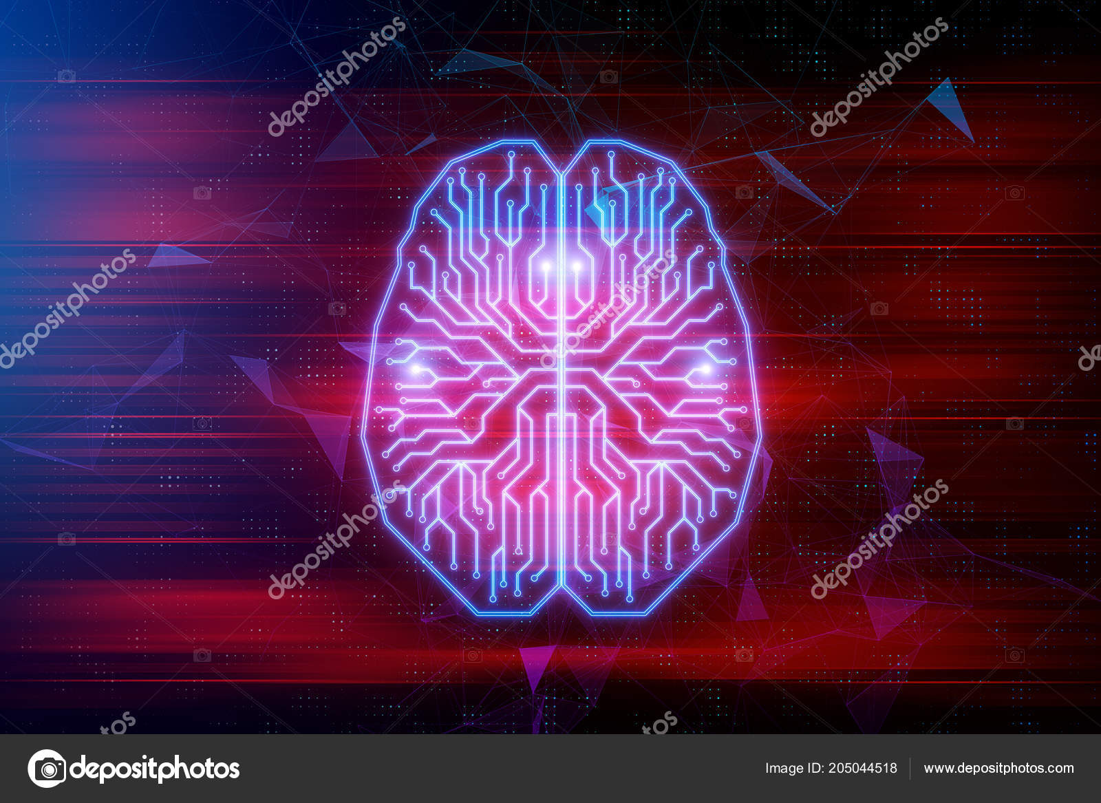 Creative Digital Brain Background Artifical Intelligence Future Concept ...