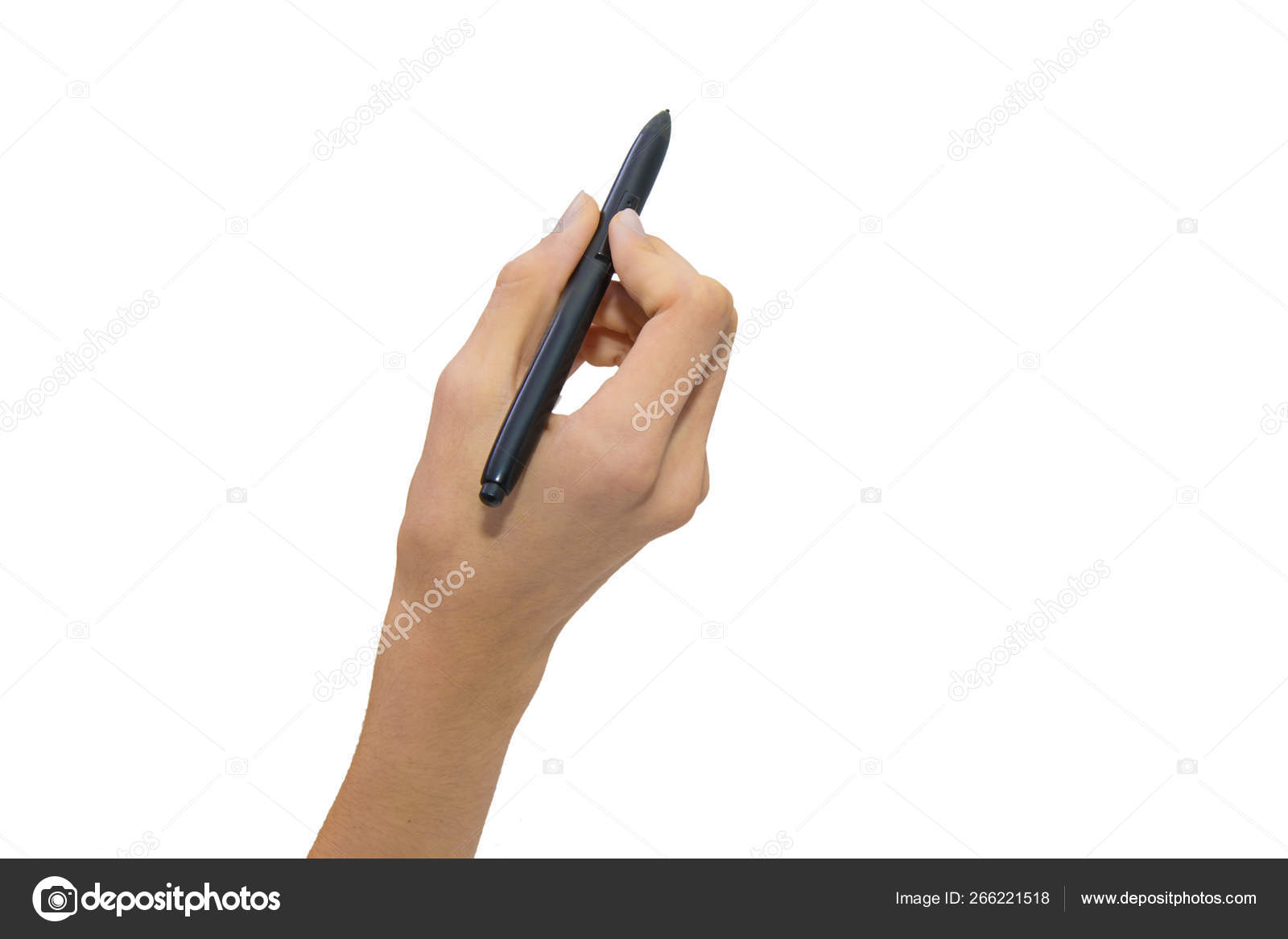 Hand Held Insulated Pen White — Stock Photo © carballo #266221518