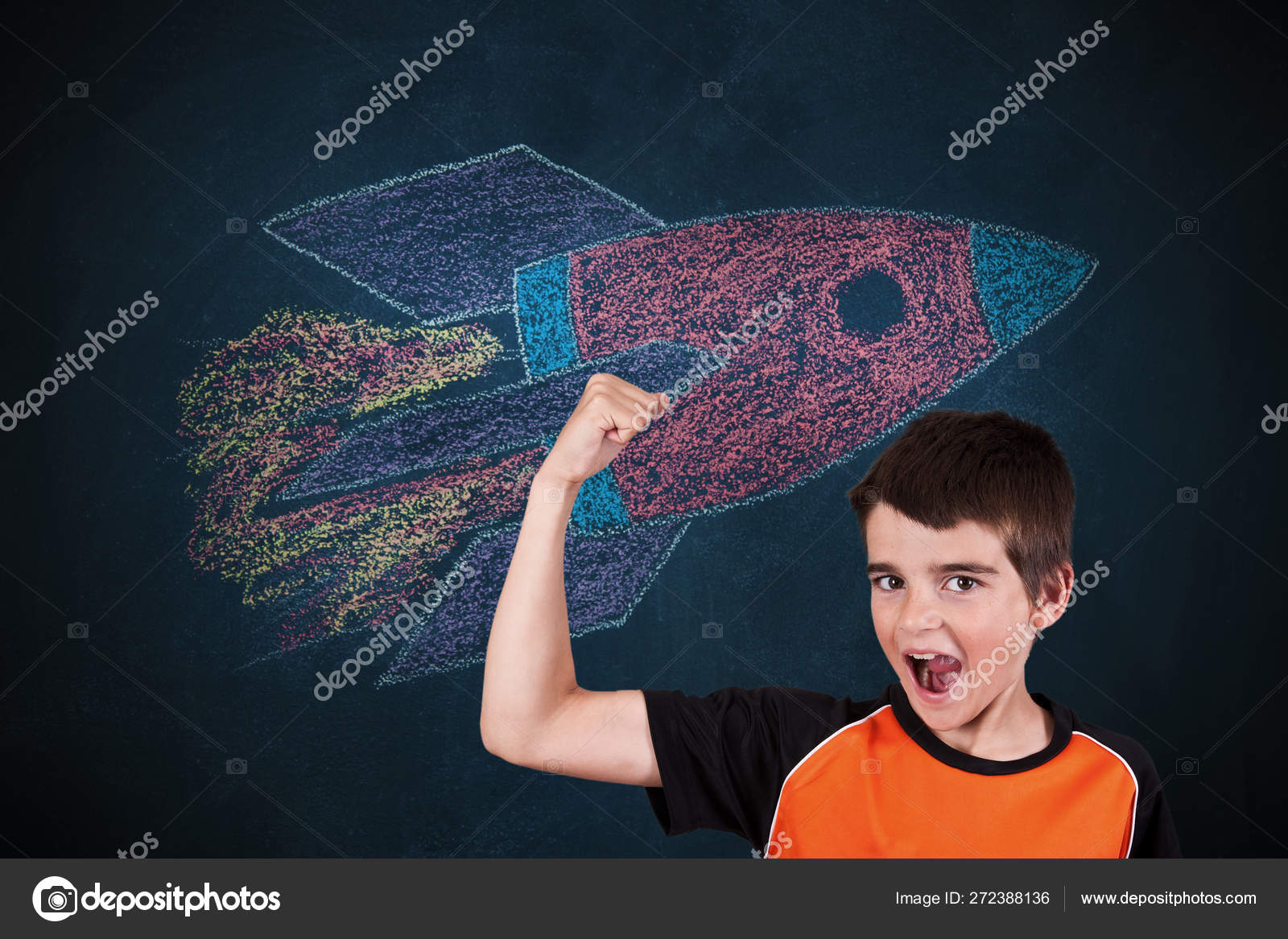 Child Rocket Background Stock Photo by ©carballo 272388136