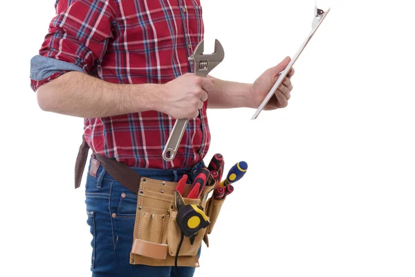 Handyman with tools Stock Photo by ©Goir 104339600