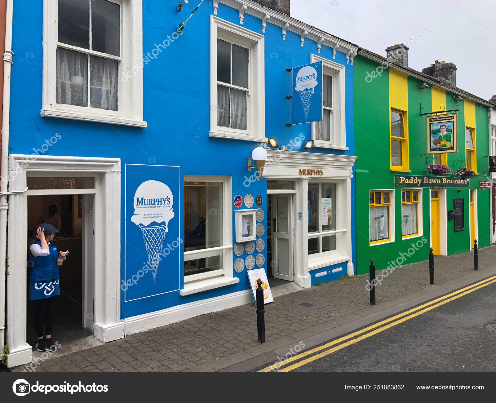 Typical street in Dingle. Ireland – Stock Editorial Photo ...