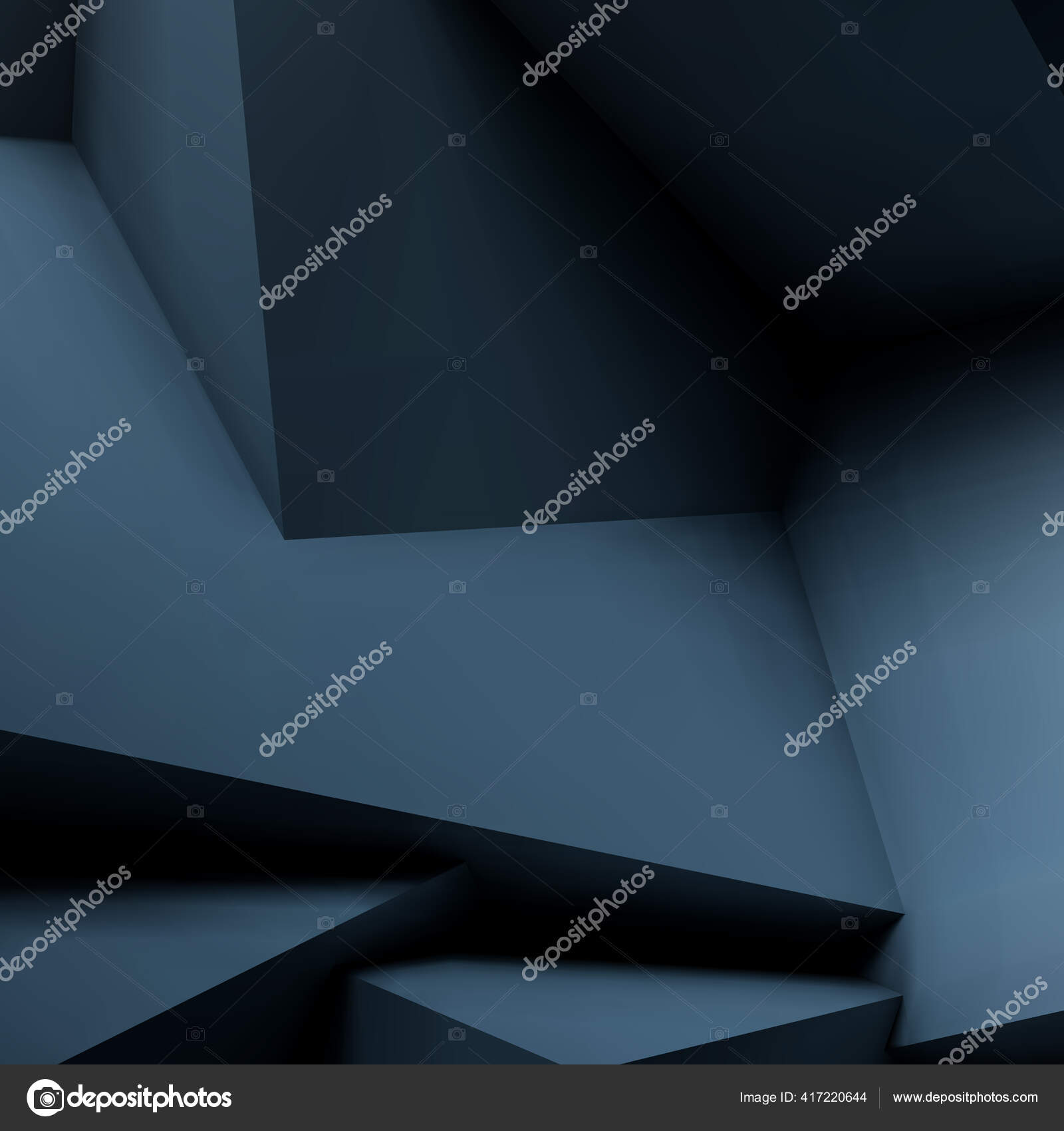 Abstract geometric background with overlapping cubes Stock Vector by ...