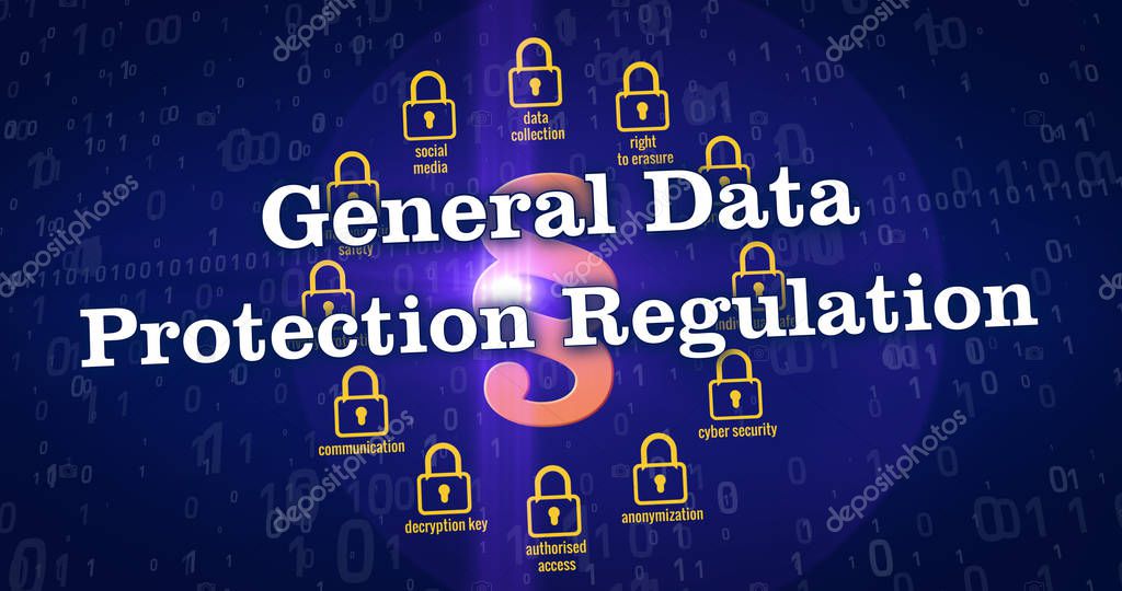 RGPD - Reglamento general de protecci n de datos, candados, s mbolo de p rrafo y palabras clave ...