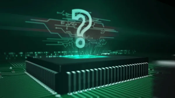 Question mark on cyber background Stock Photo by ©Skorzewiak 263661286