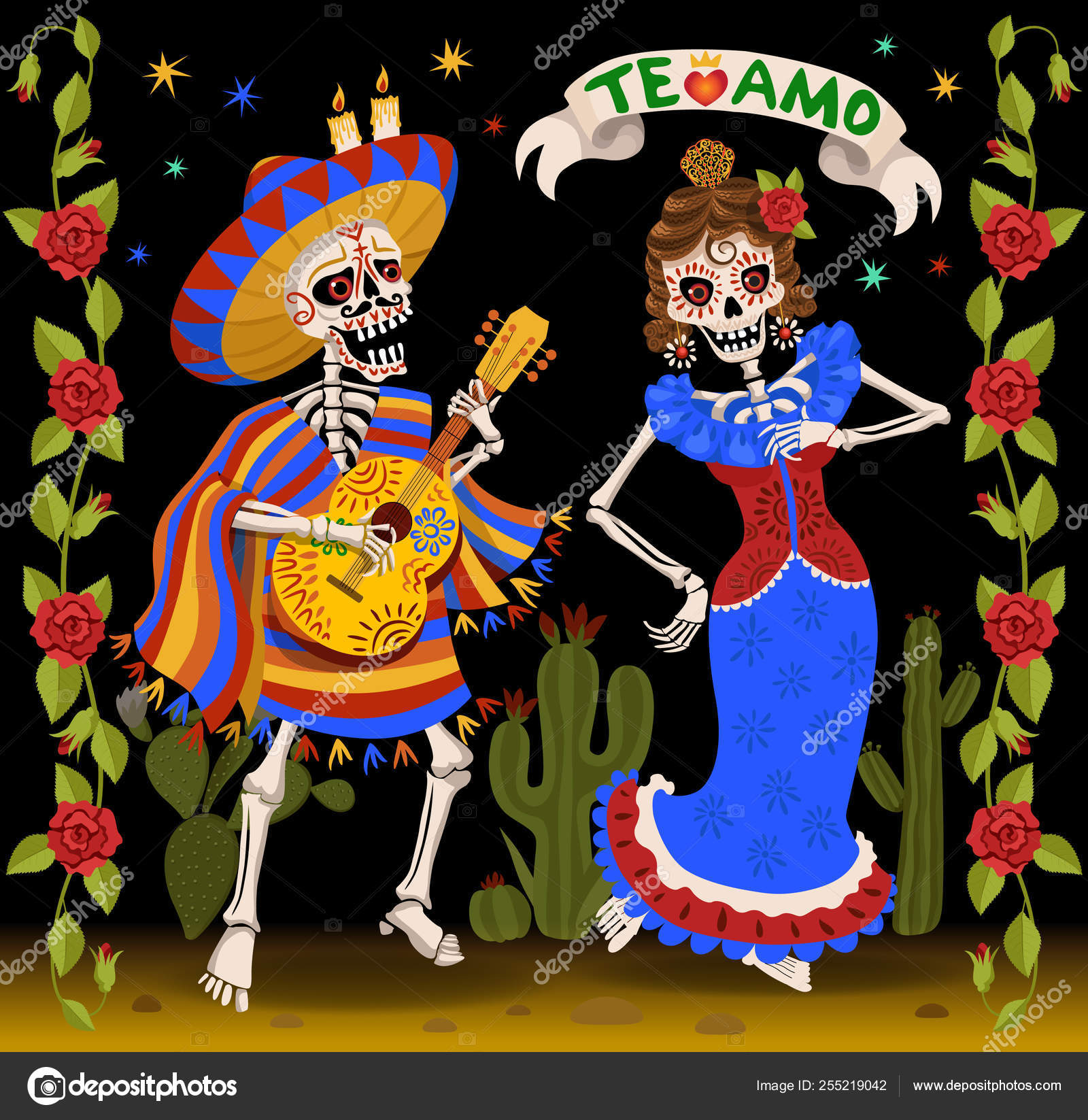 Dancing Mexican Skeleton