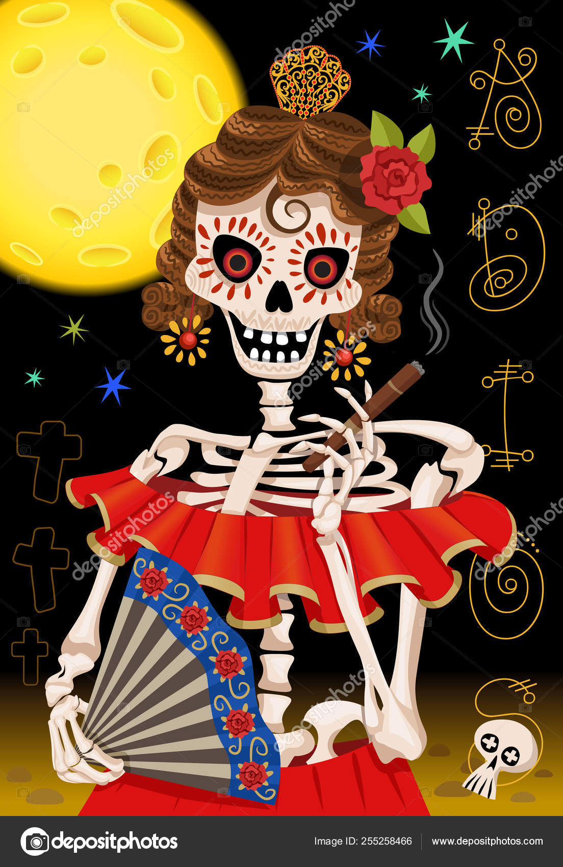 Squelette Mexicain Jour Fête Des Morts Illustration Fête Mexicaine ...